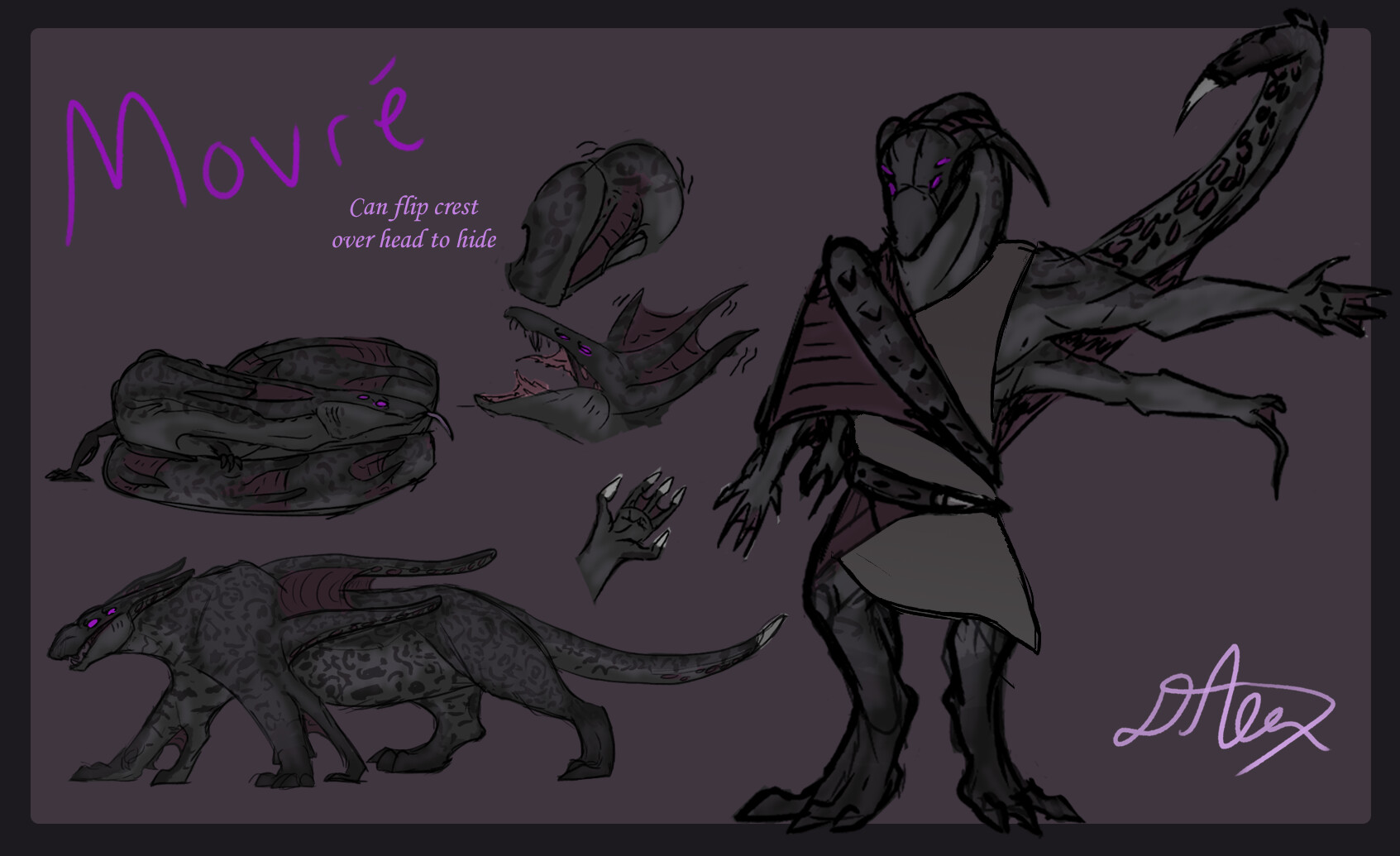 ArtStation - Movre - Transforming Creature Concept