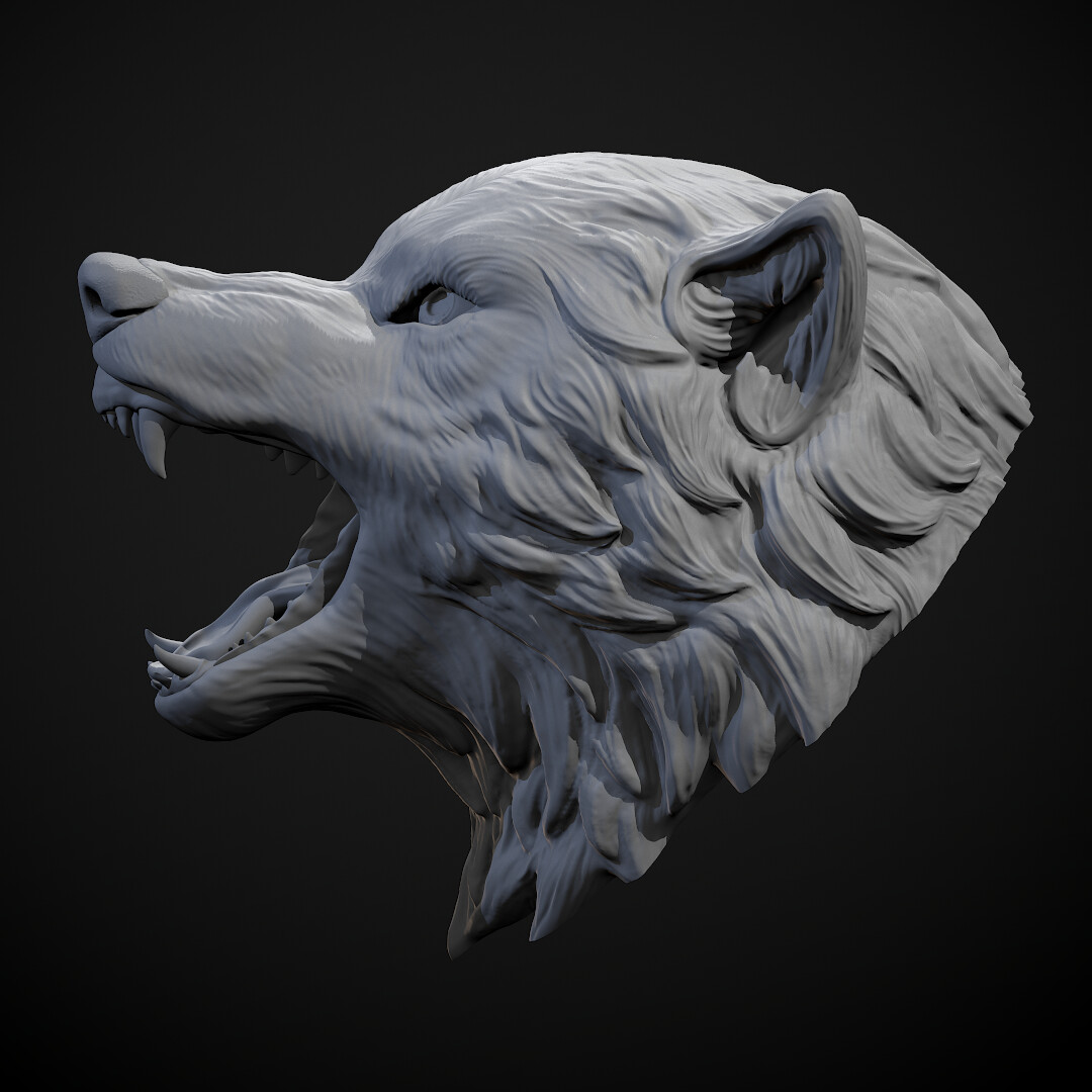 ArtStation - Wolf Head