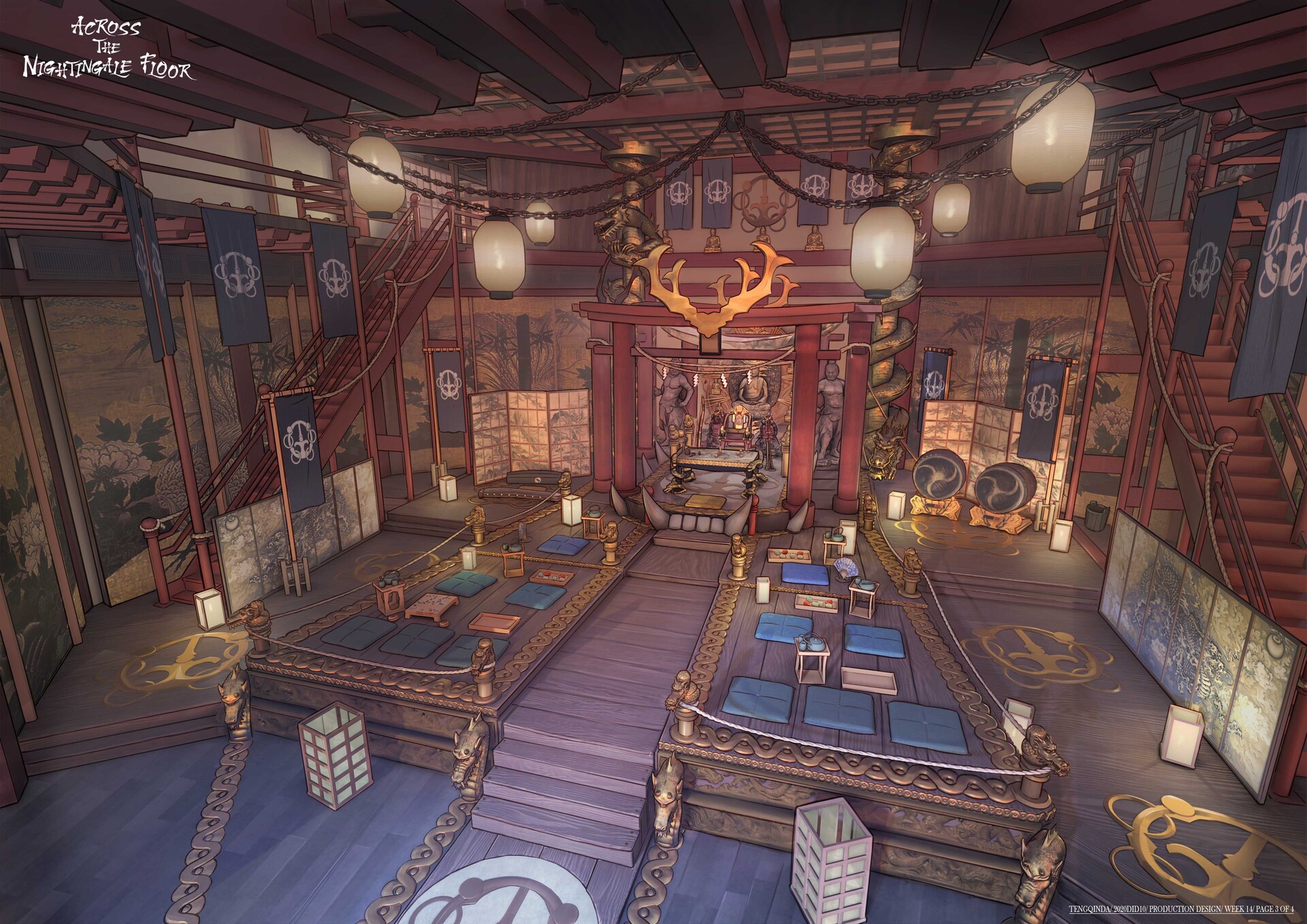 Qinda Teng - Across the nightingale floor, Dragon throne room
