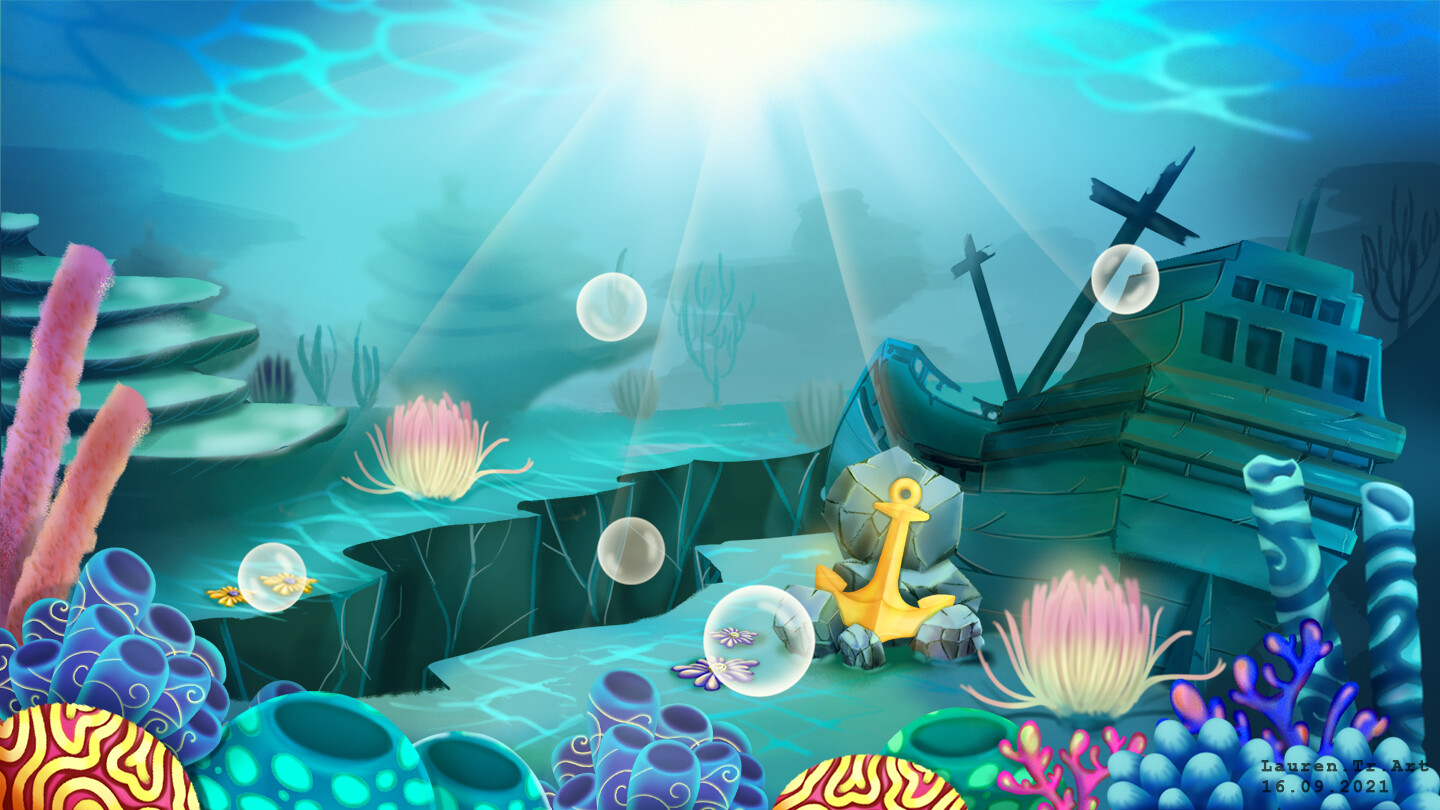 ArtStation - Under The Sea - Game Background
