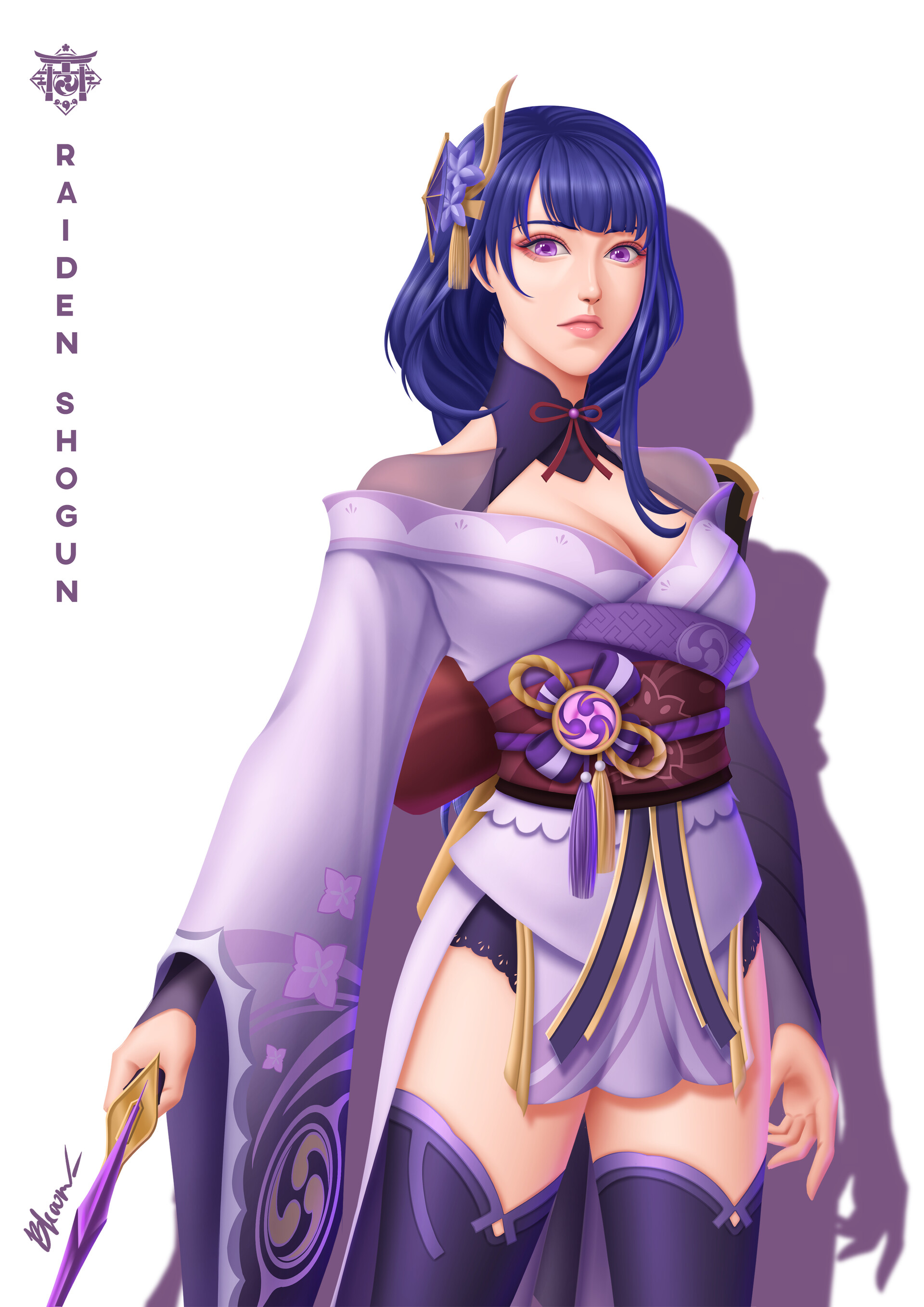 ArtStation - Raiden Shogun - Genshin Impact