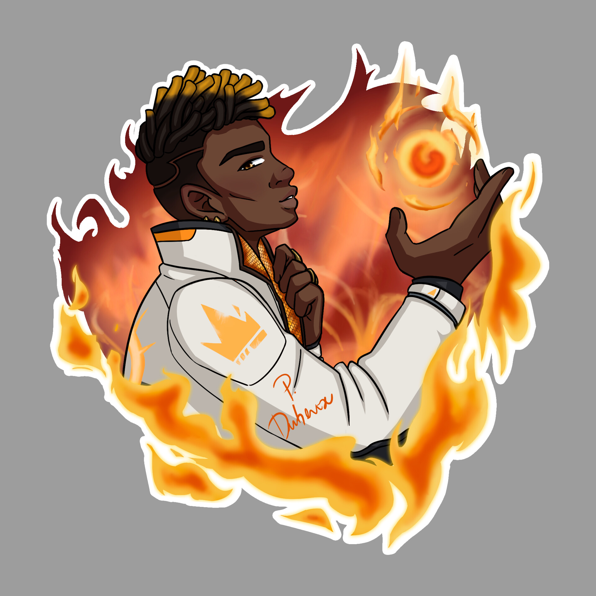 ArtStation - Phoenix Valorant Sticker
