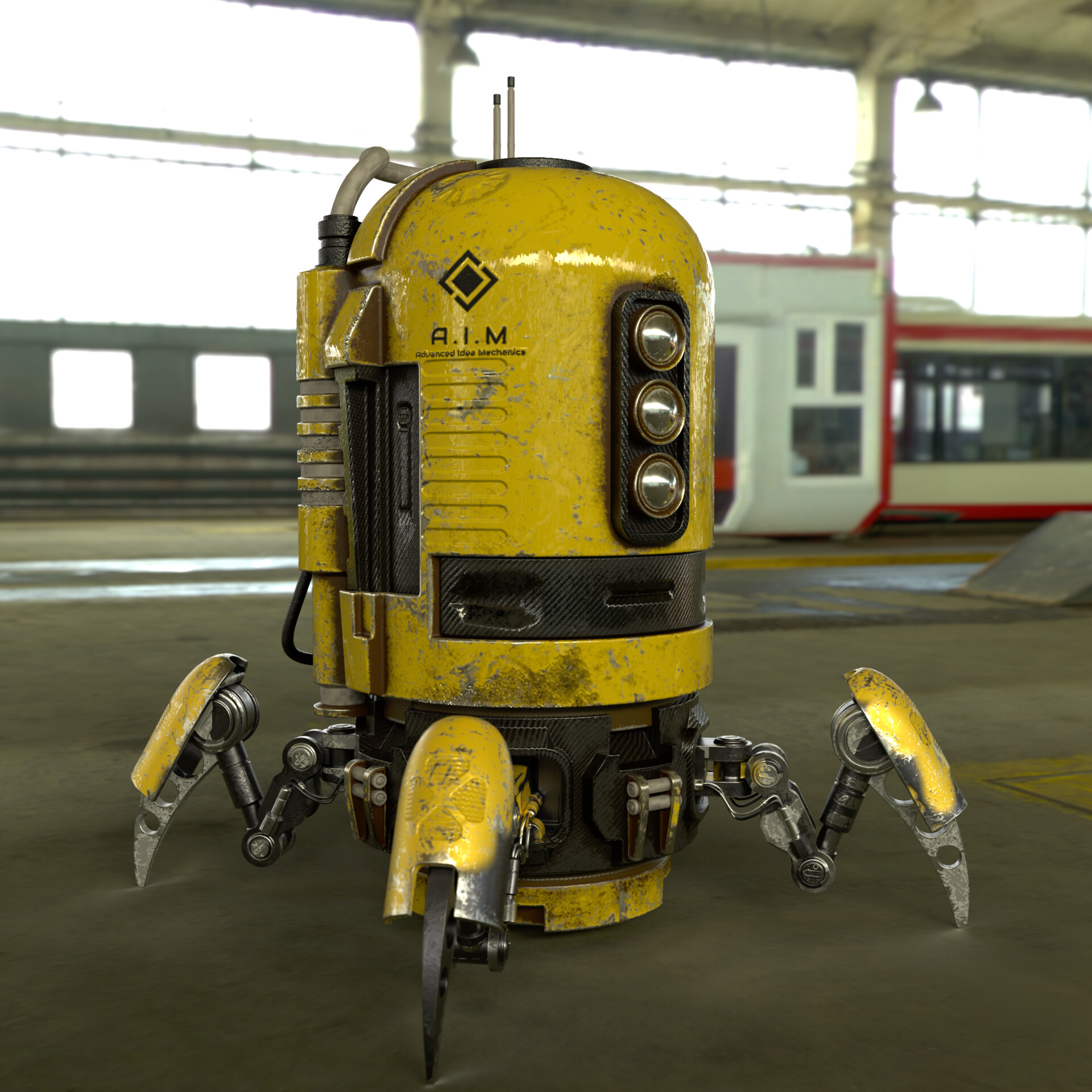 ArtStation - A.I.M. Robot (First Substance Painter Texture)