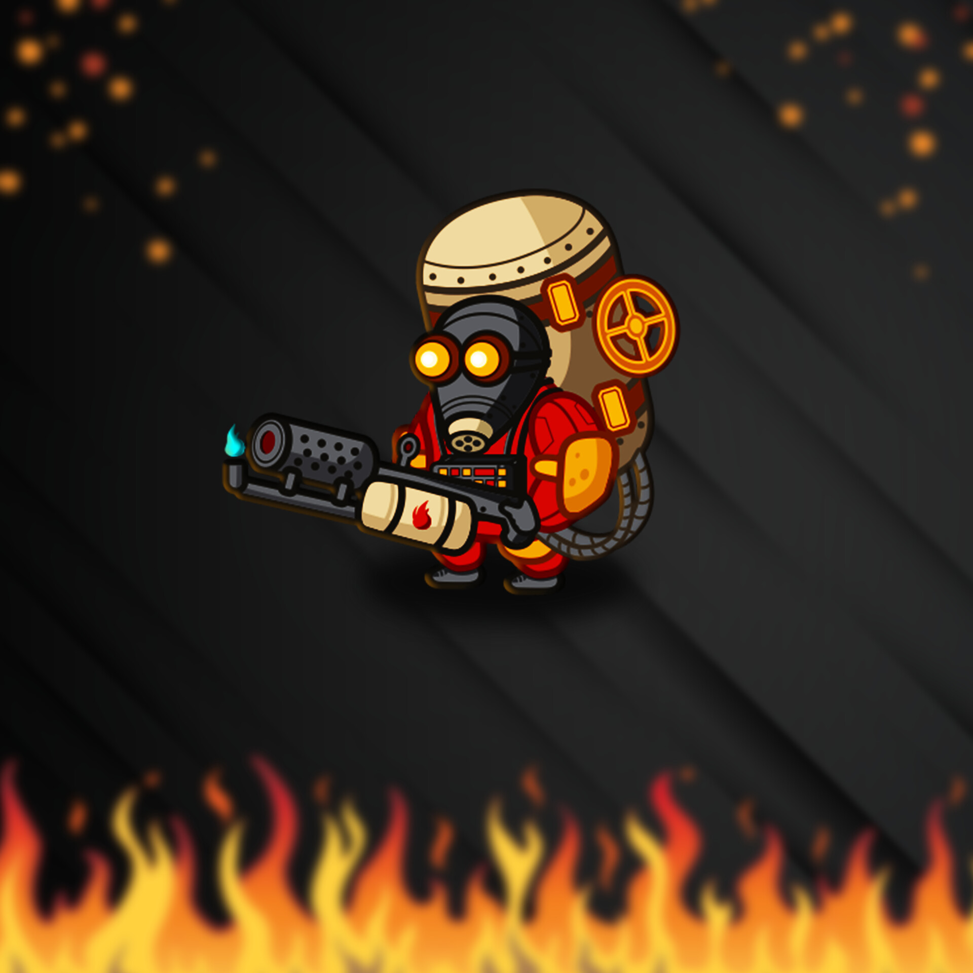 ArtStation - casual flamethrower