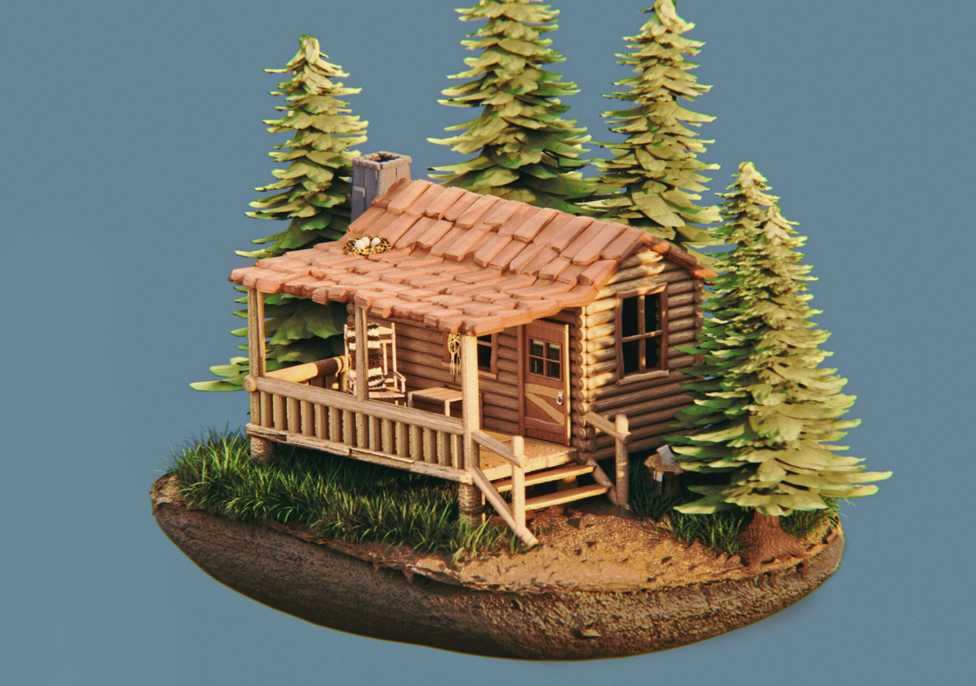 ArtStation - Lumberjack's House