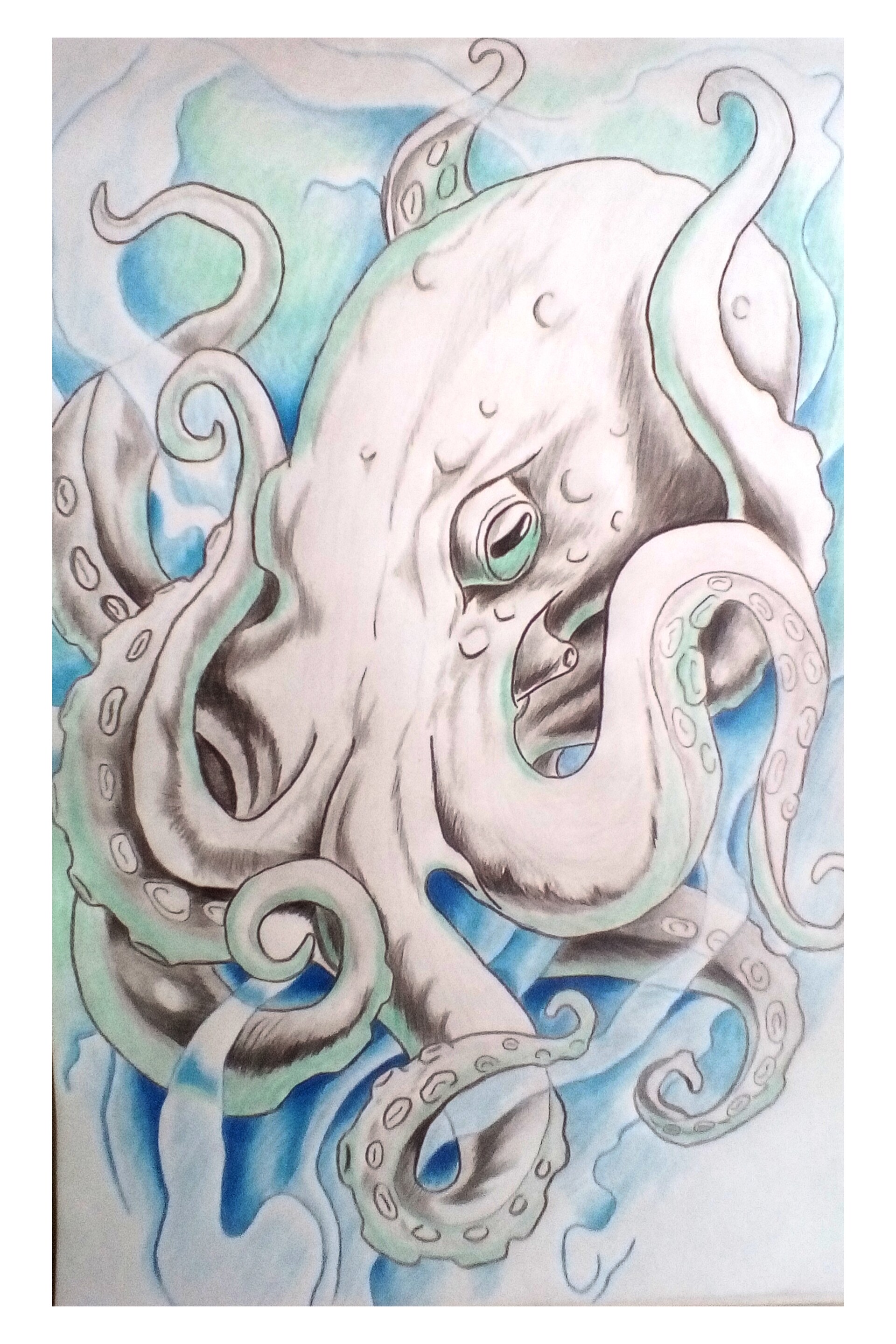 ArtStation - Octopus,color pencil