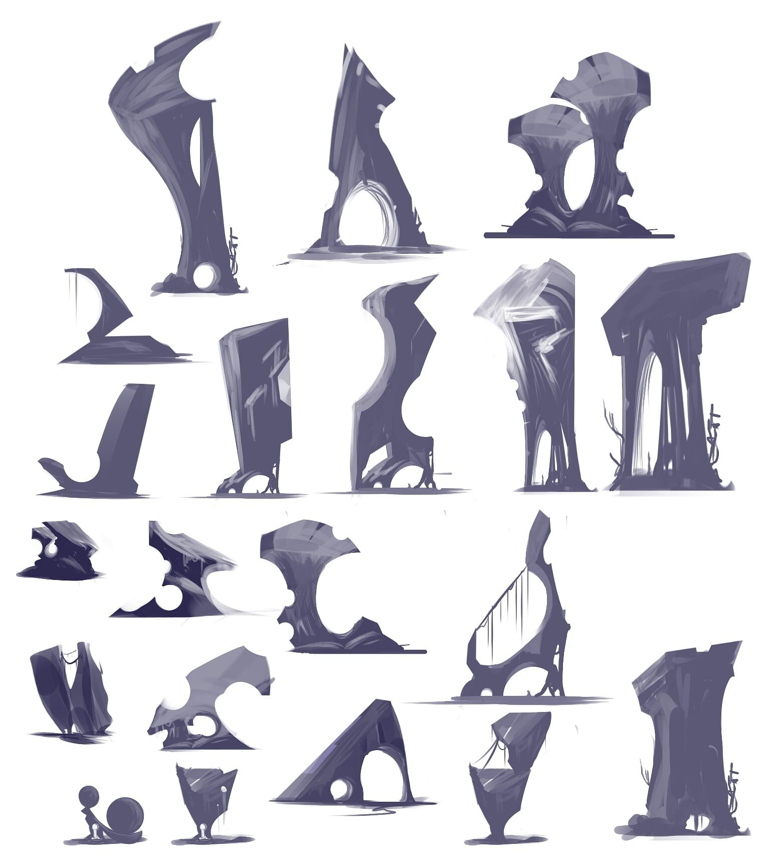 ArtStation - Rock sketches