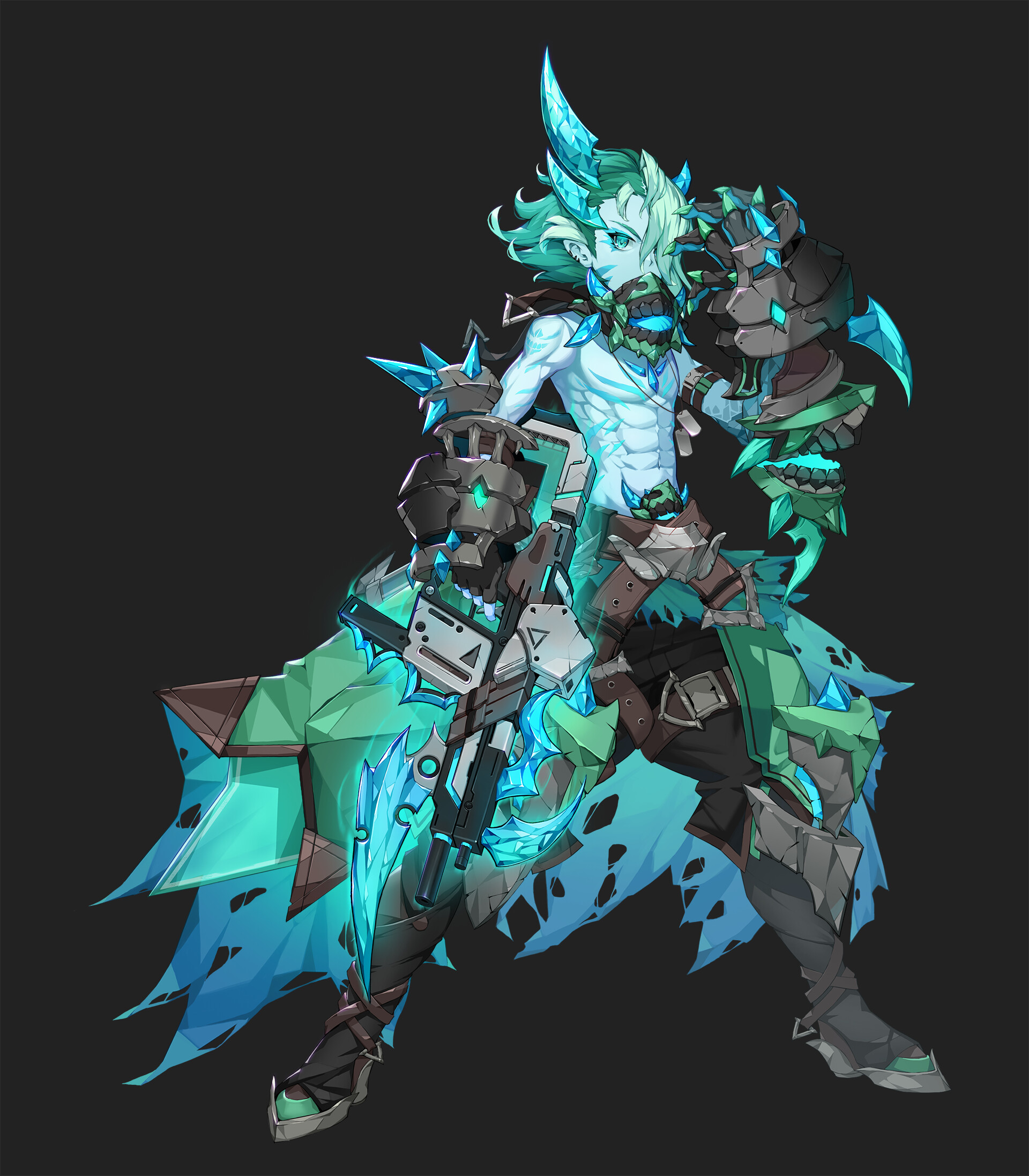 ArtStation - ghost hunter costume (7billionZombies game art)