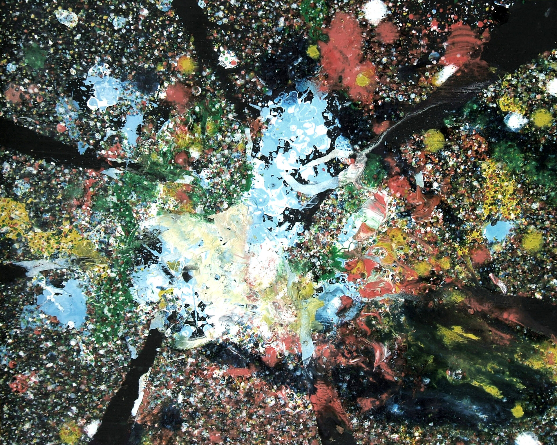 ArtStation - Through the Trees Drip Painting