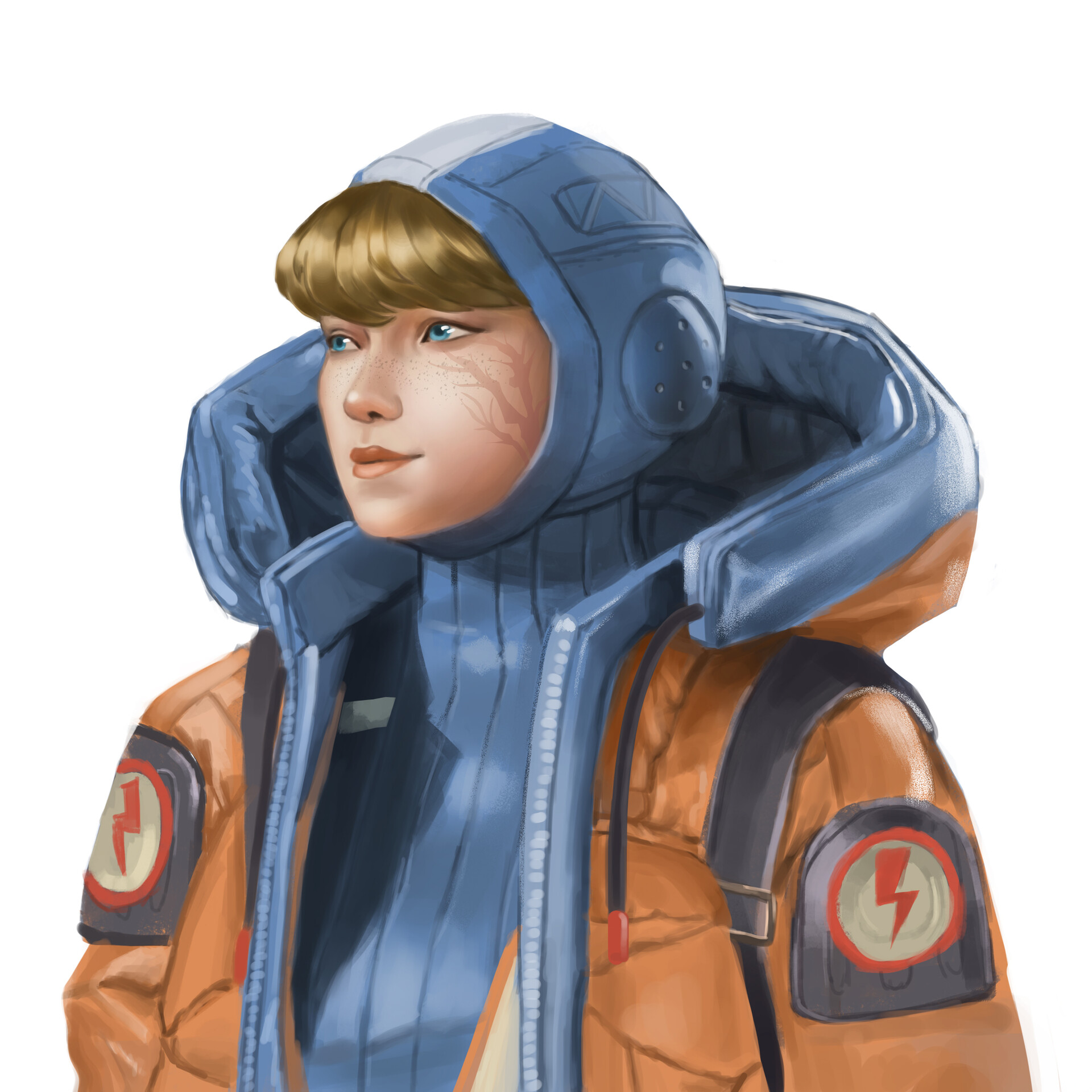 ArtStation - Wattson from Apex legends