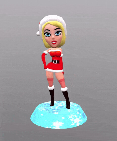 ArtStation - snow maiden karate dance