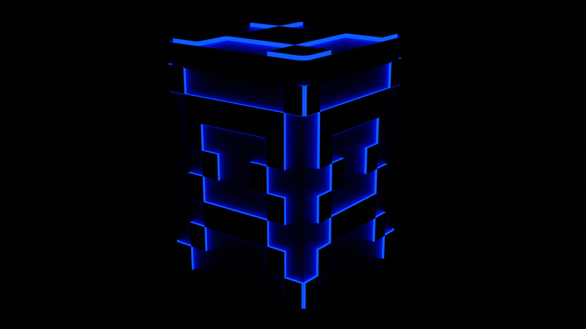 ArtStation - neon blue concept storage