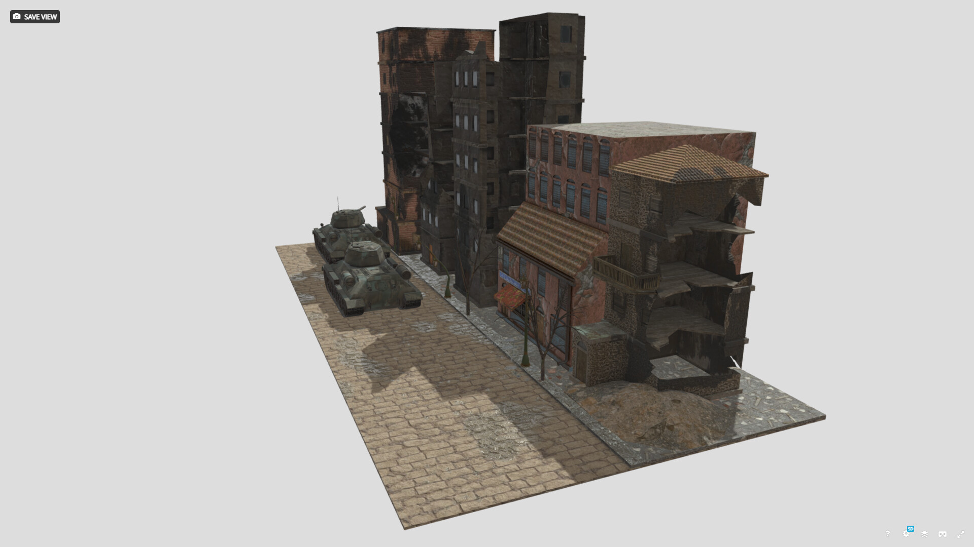 Jesse Marion - World war 2 street scene