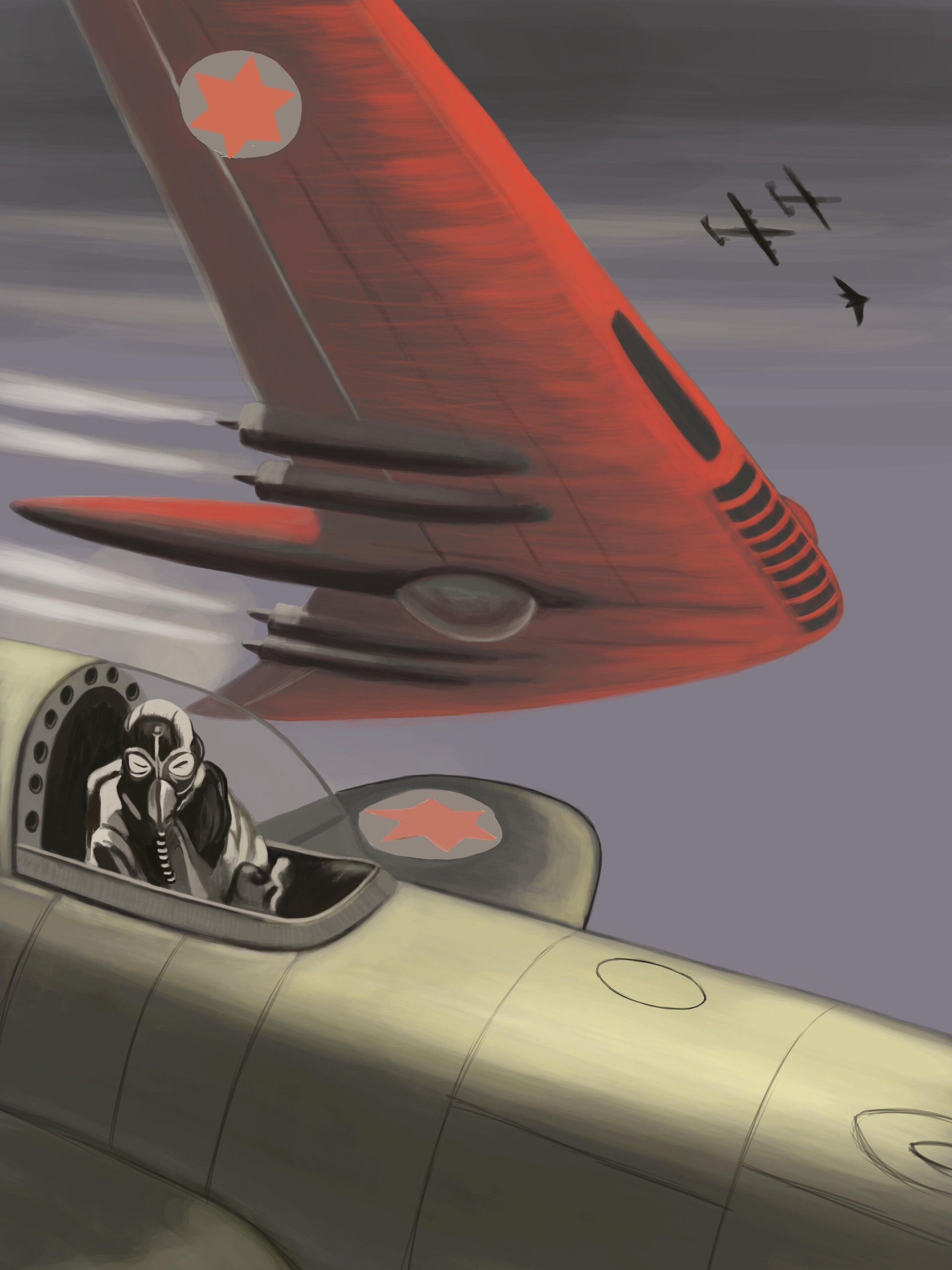 ArtStation - The Red Wing