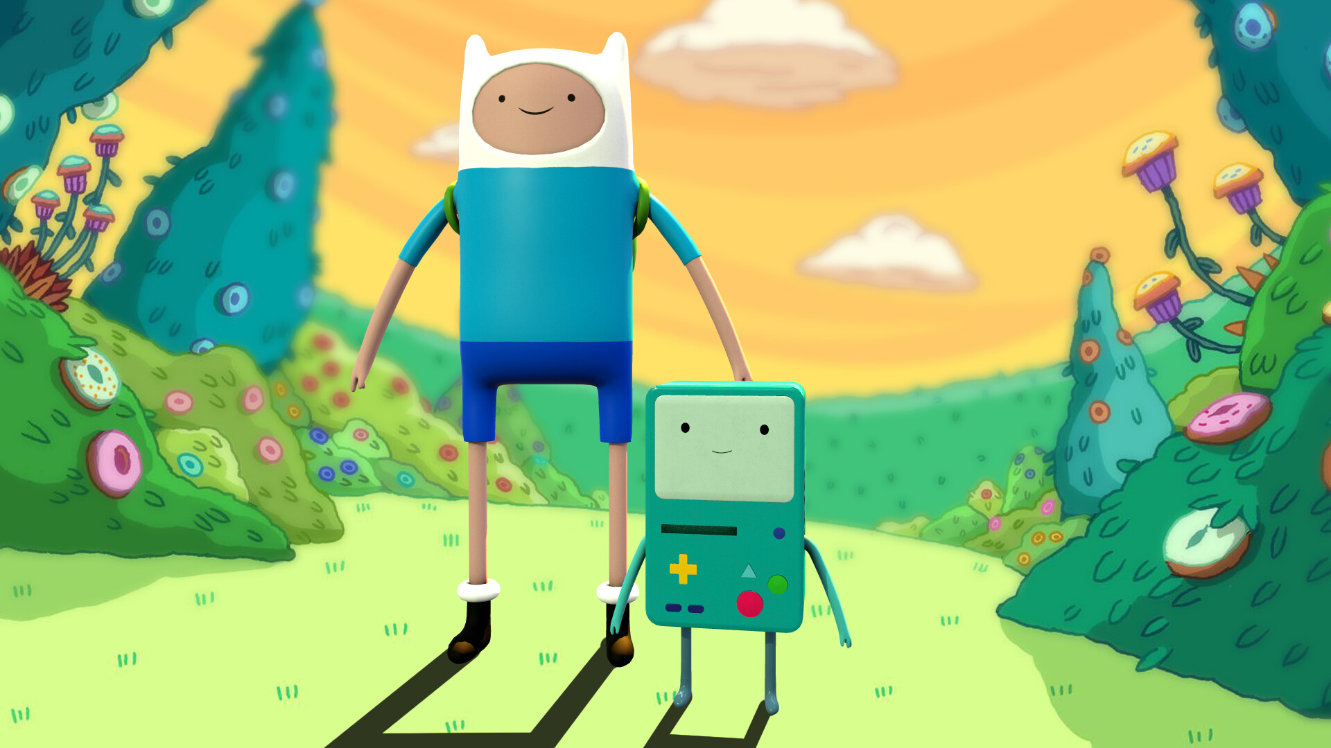 ArtStation - Adventure Time Assets Finn & BMO - 3D Modelling For games