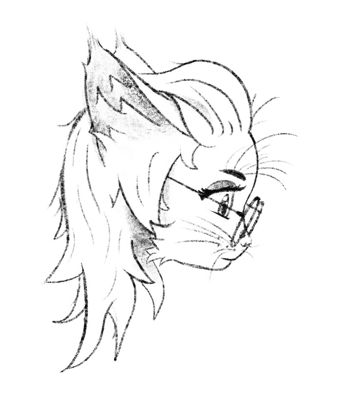 ArtStation - Pearl profile sketch