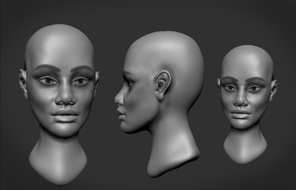 ArtStation - Female head study