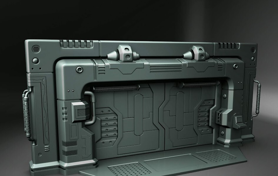 ArtStation - sci fi door
