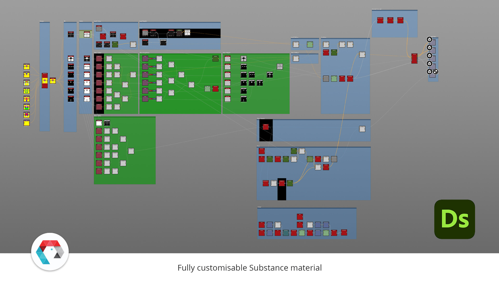 Polly Creative - Stained Glass Procedural Material