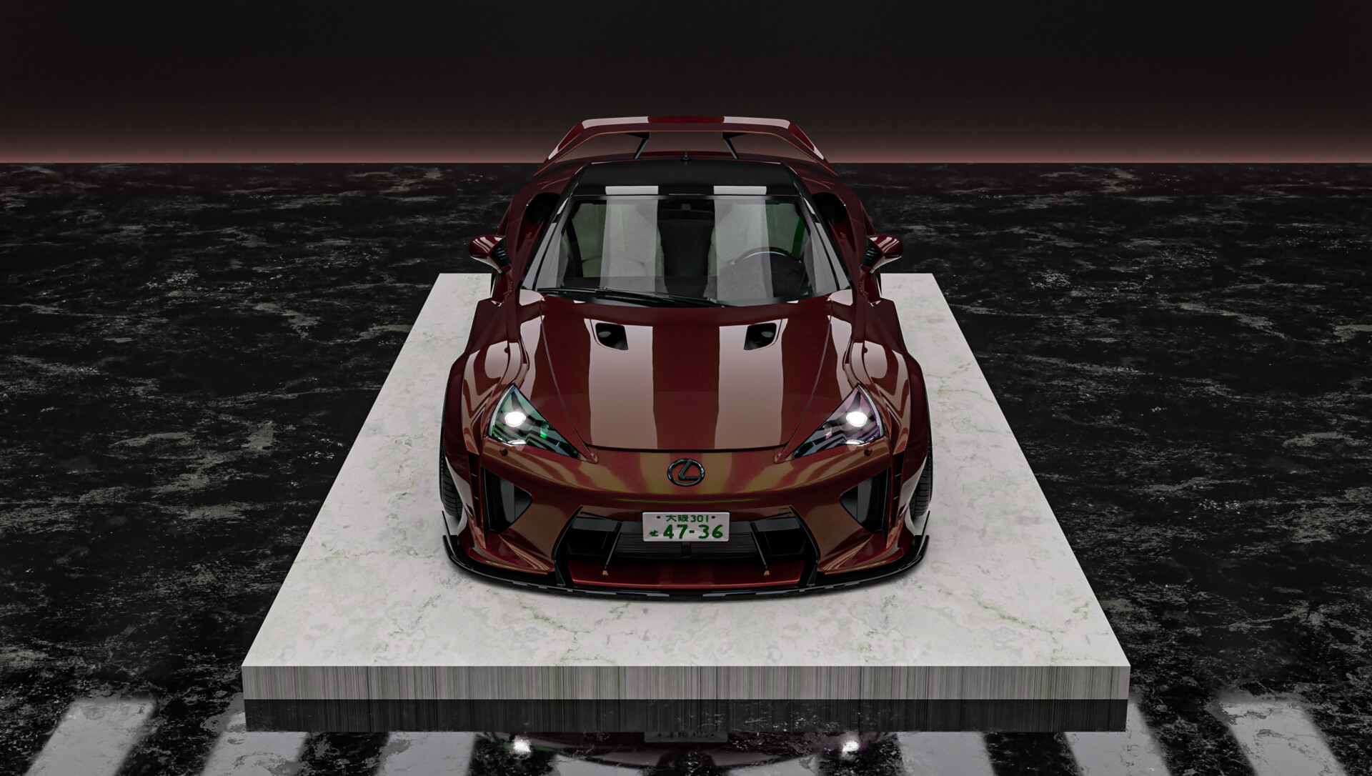 ArtStation - Lexus LFA stanced