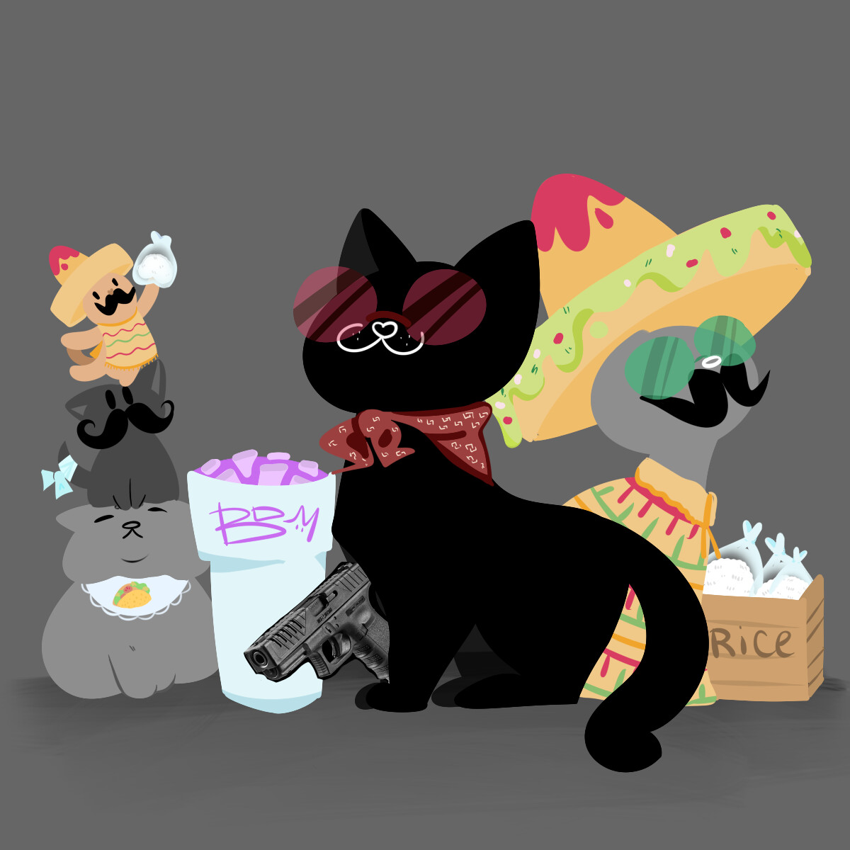 ArtStation - Mexico - Cats