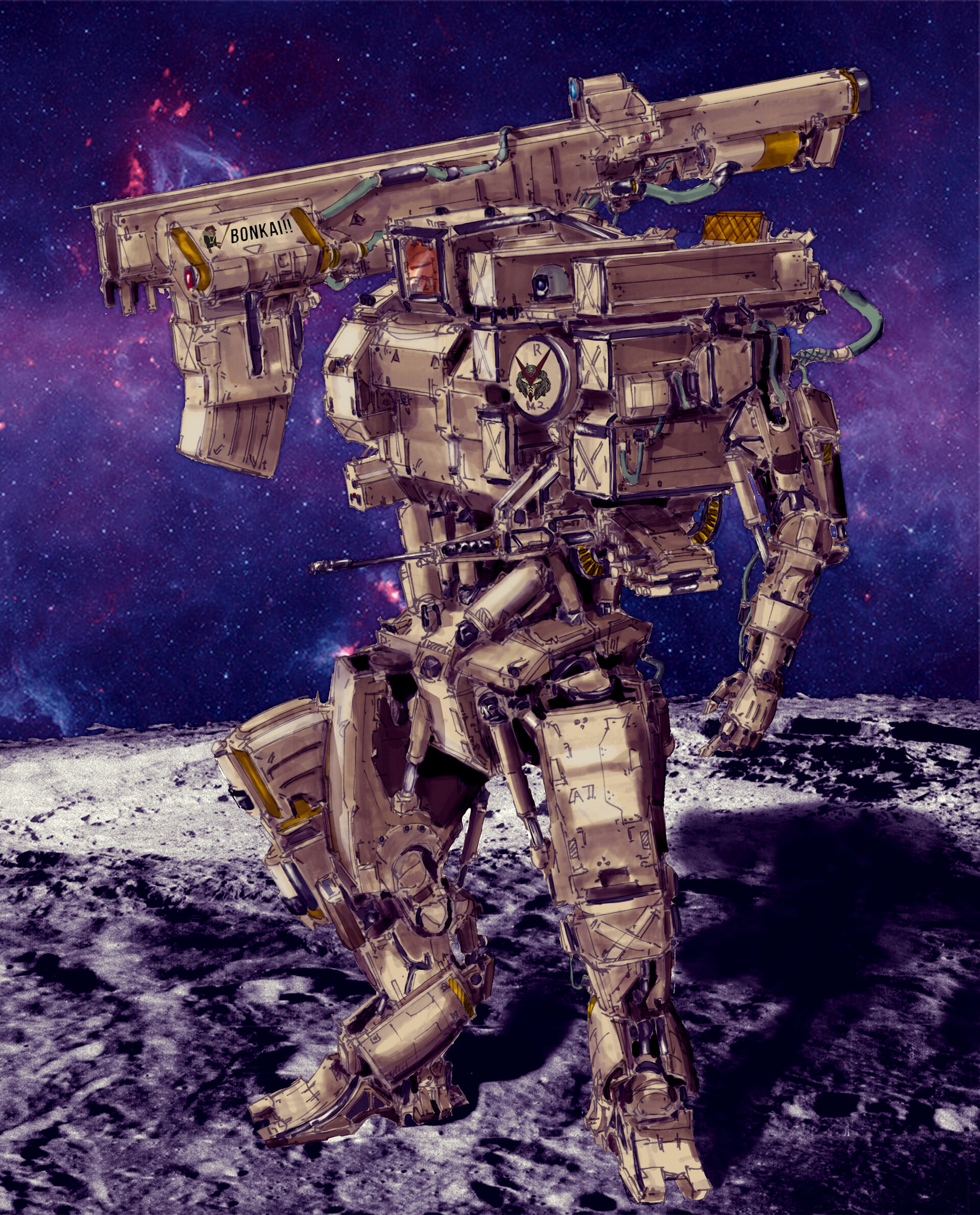 ArtStation - robot in the moon