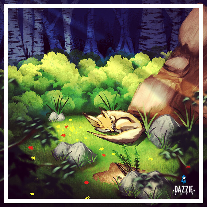 ArtStation - Peaceful Fox