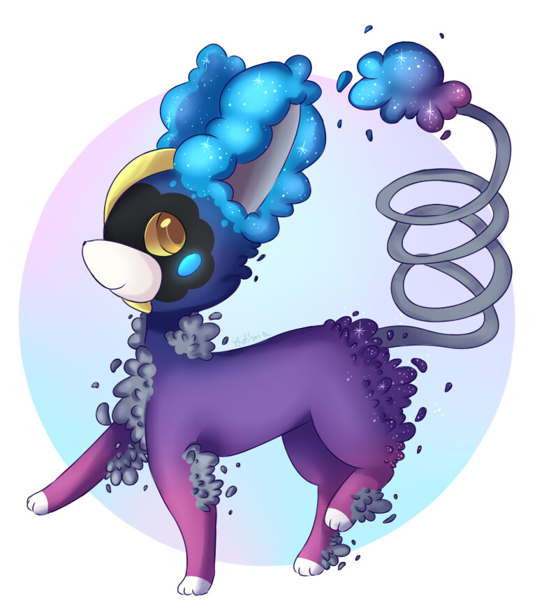 ArtStation - Glameow Cosmog fusion