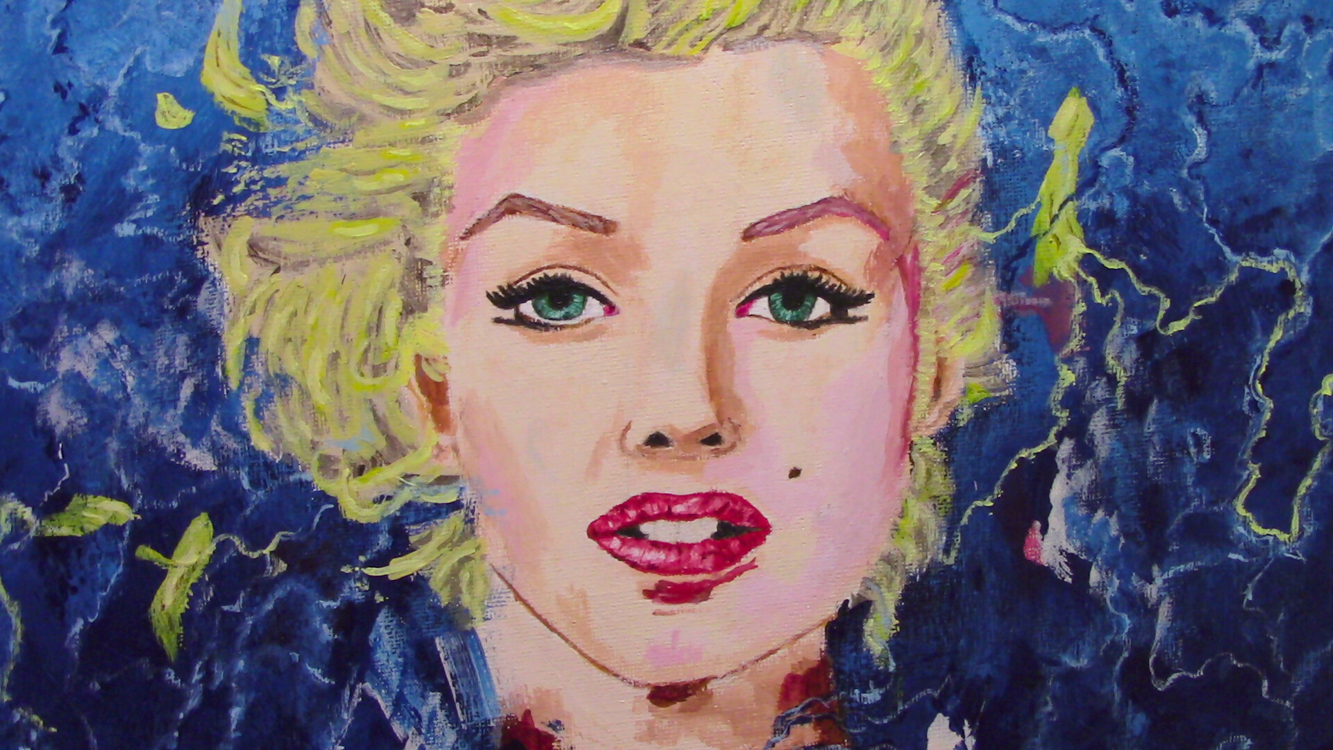Liam Coote - Marilyn Monroe Acrylic Portrait Painting