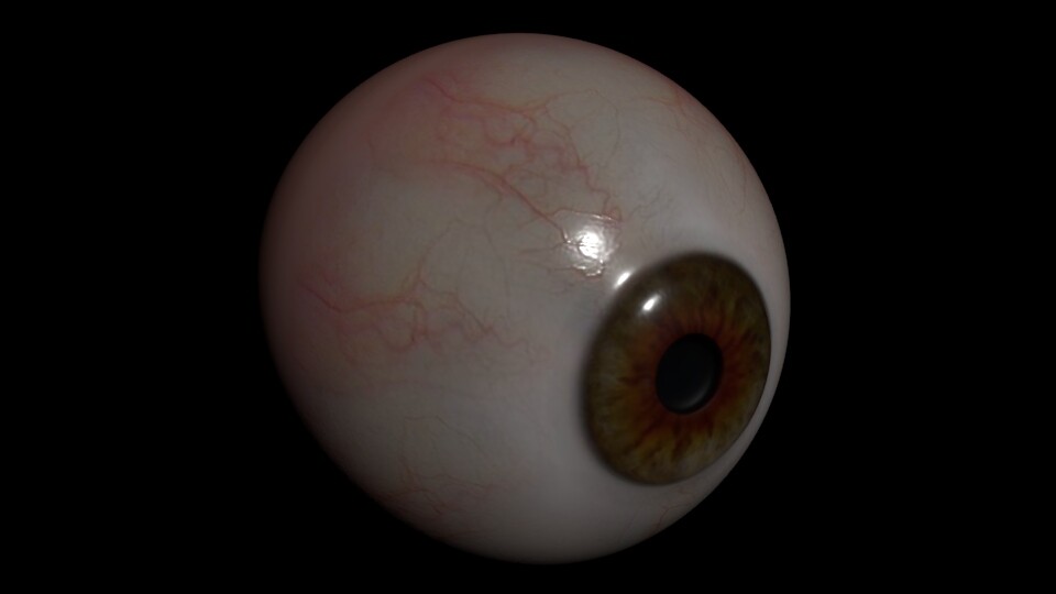 ArtStation - Realistic 3D Eye ball modeling 2020