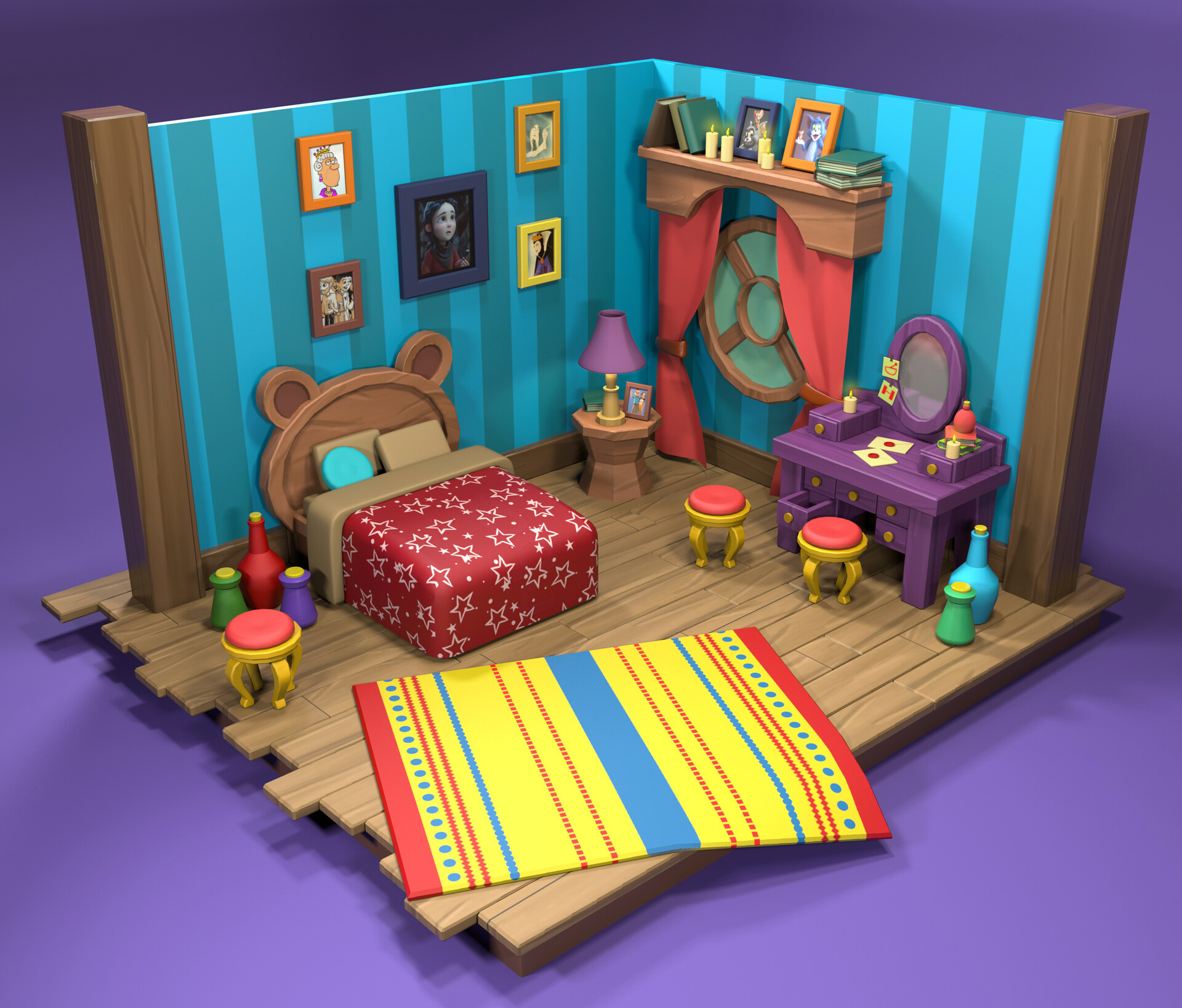 ArtStation - Stylized toon room