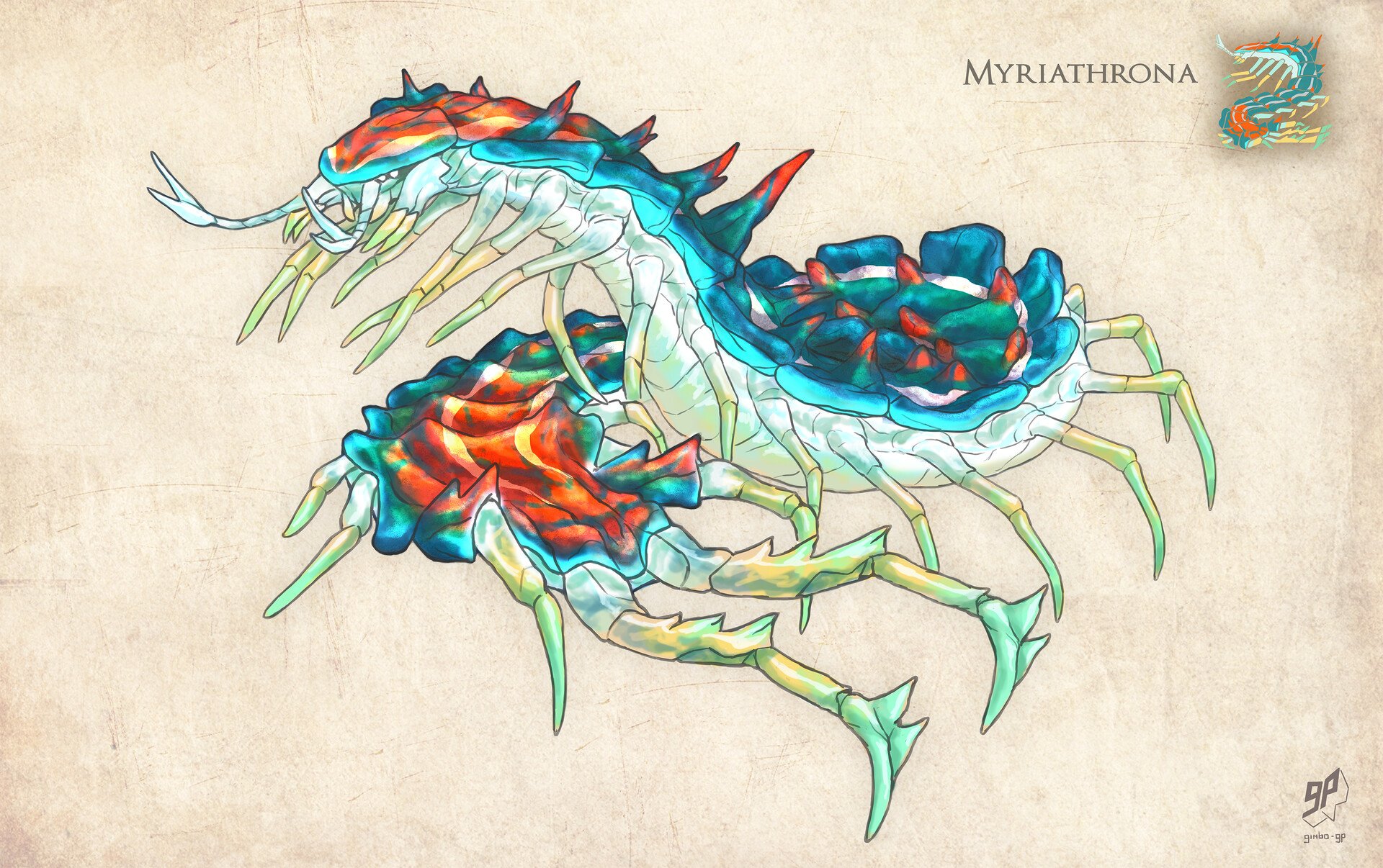 ArtStation - Monster Hunter fan concept - Neopteron Myriathrona