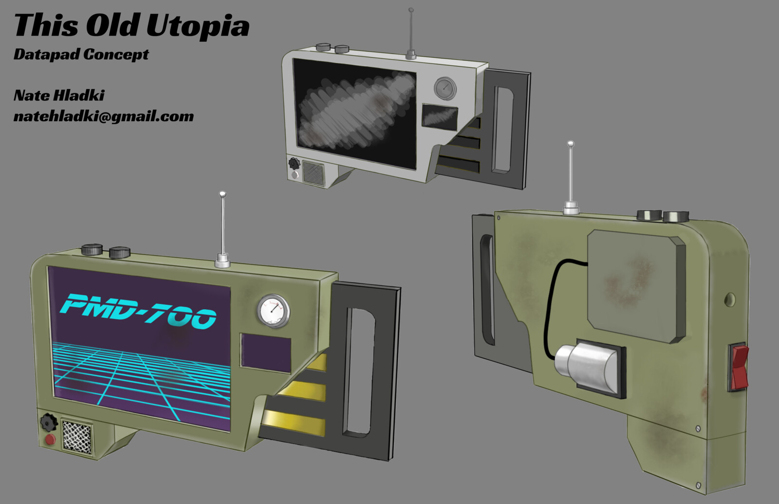 Nate Hladki - Futuristic Datapad Concept