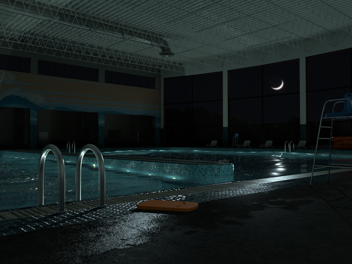 ArtStation - Pool Scene (with Day/Night)