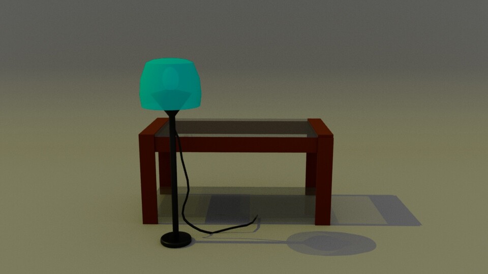 ArtStation - Table & lamp