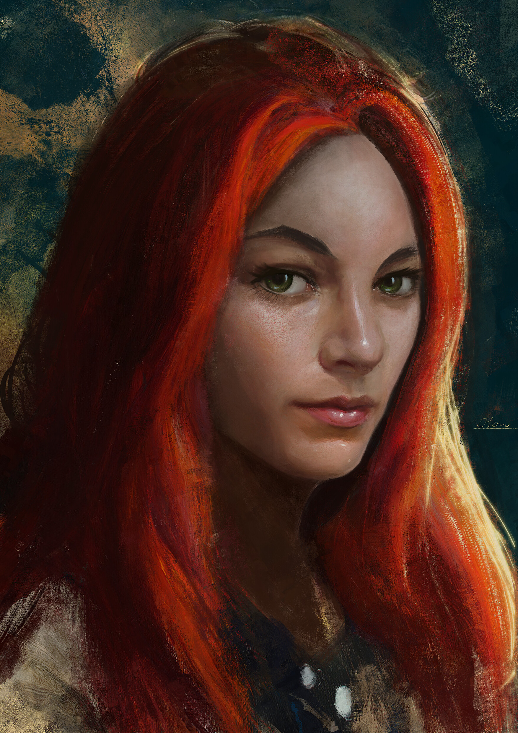 ArtStation - Painting of a Woman