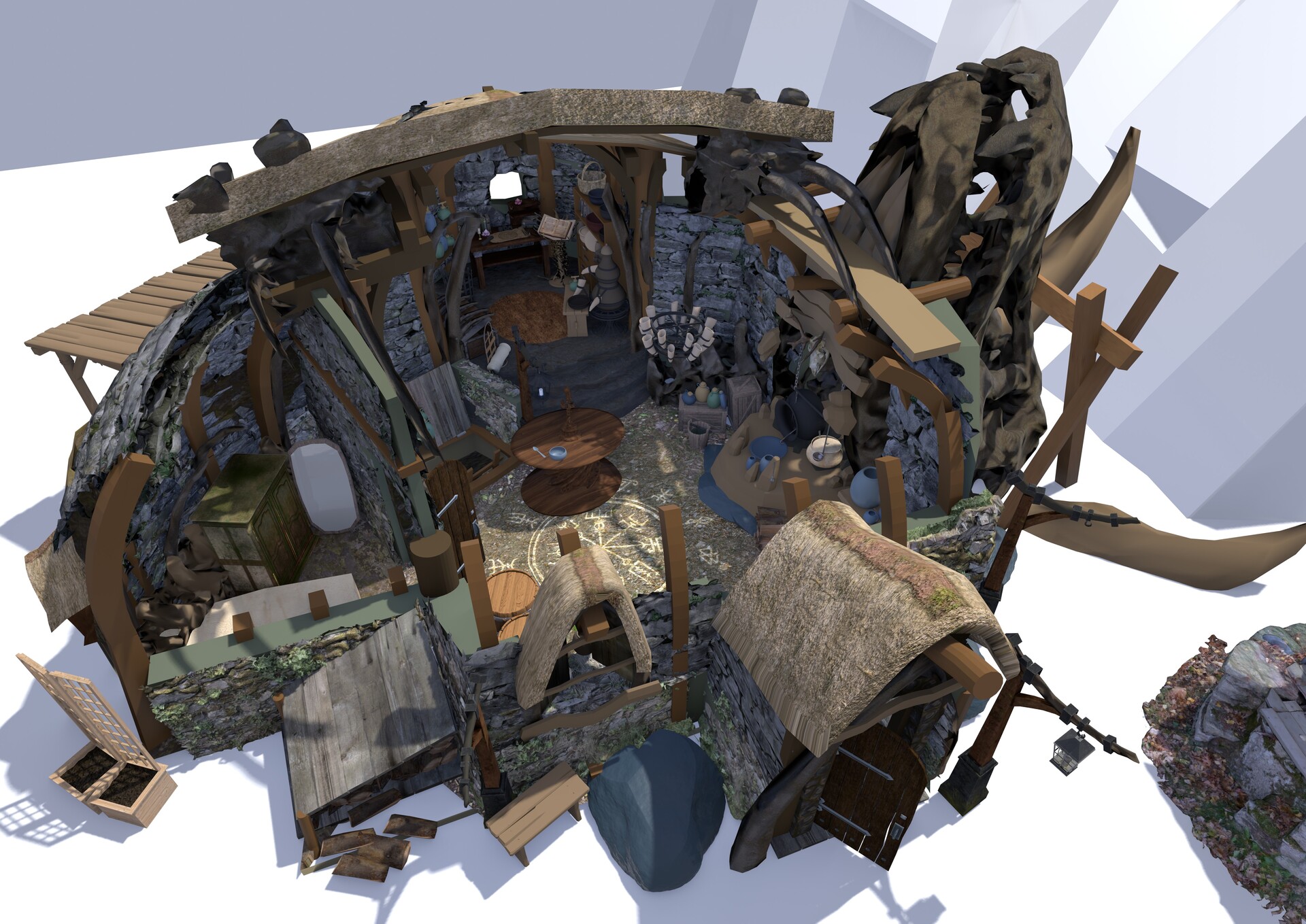 Qinda Teng - Ghost King, Dragon bone hut