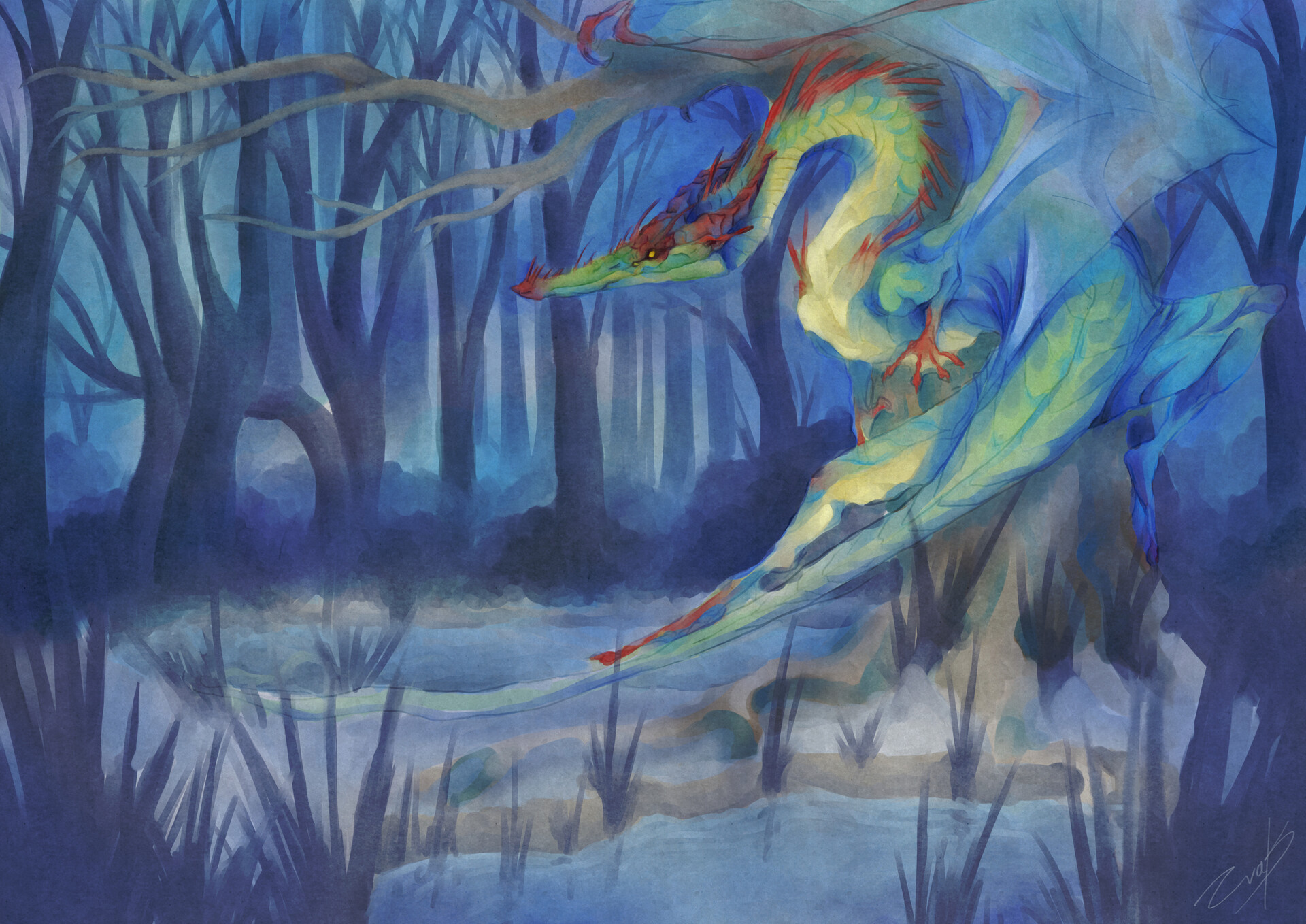 ArtStation - Swamp Dragon