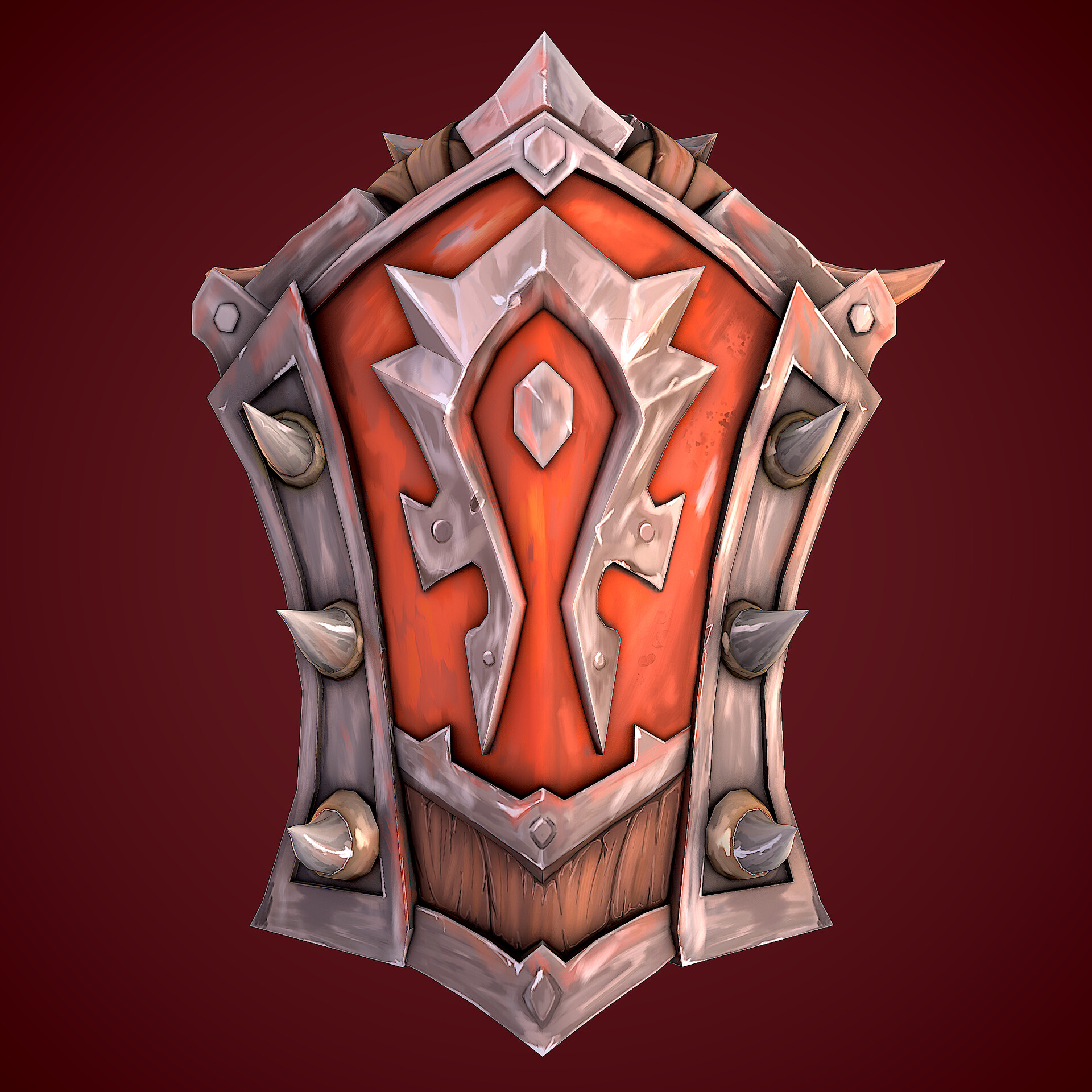 Yassine Rimi - Stylized Handpainted Warfronts Shield - world of warcraft