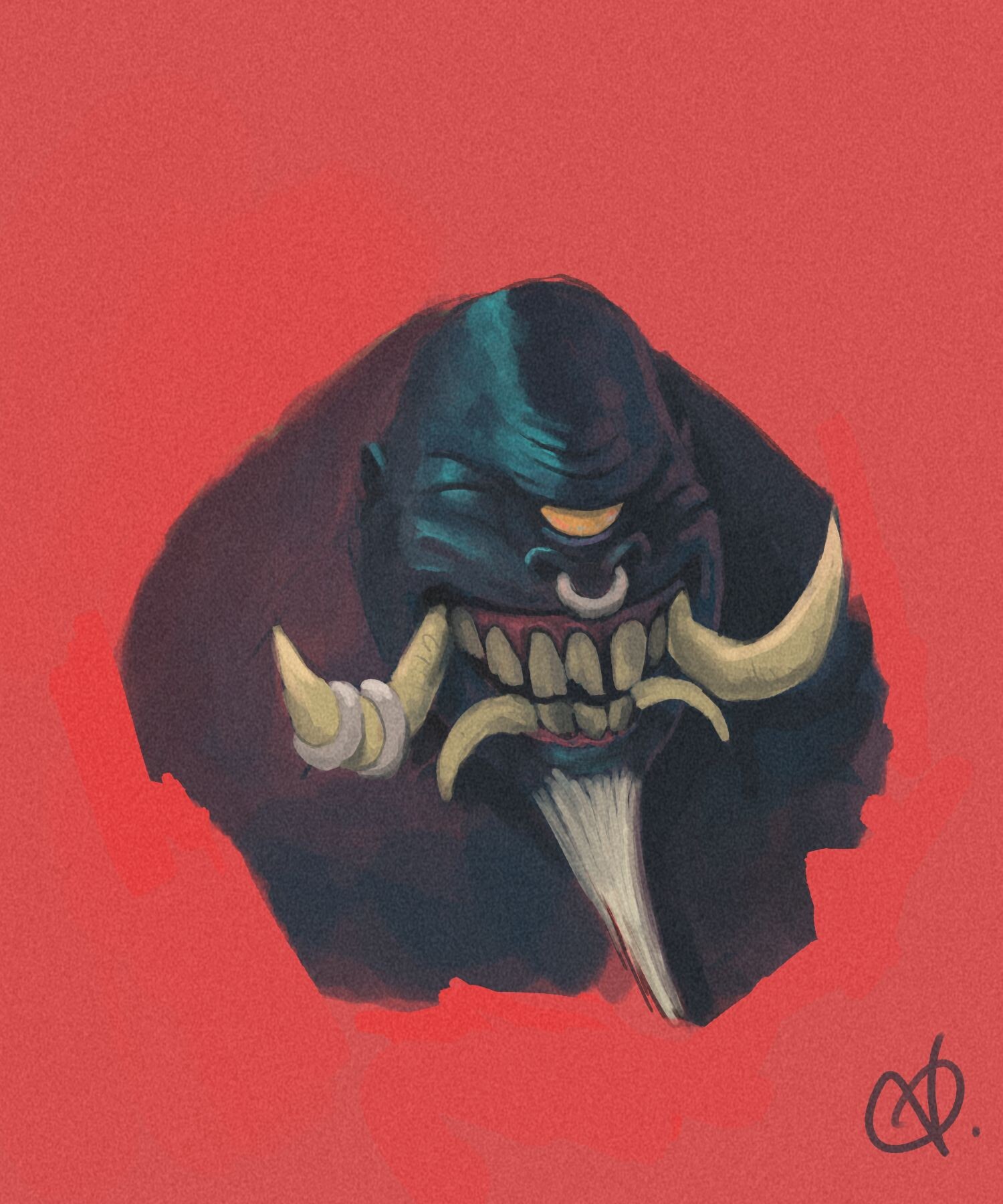 ArtStation - bungisngis -Creature who is always laughing or giggling.