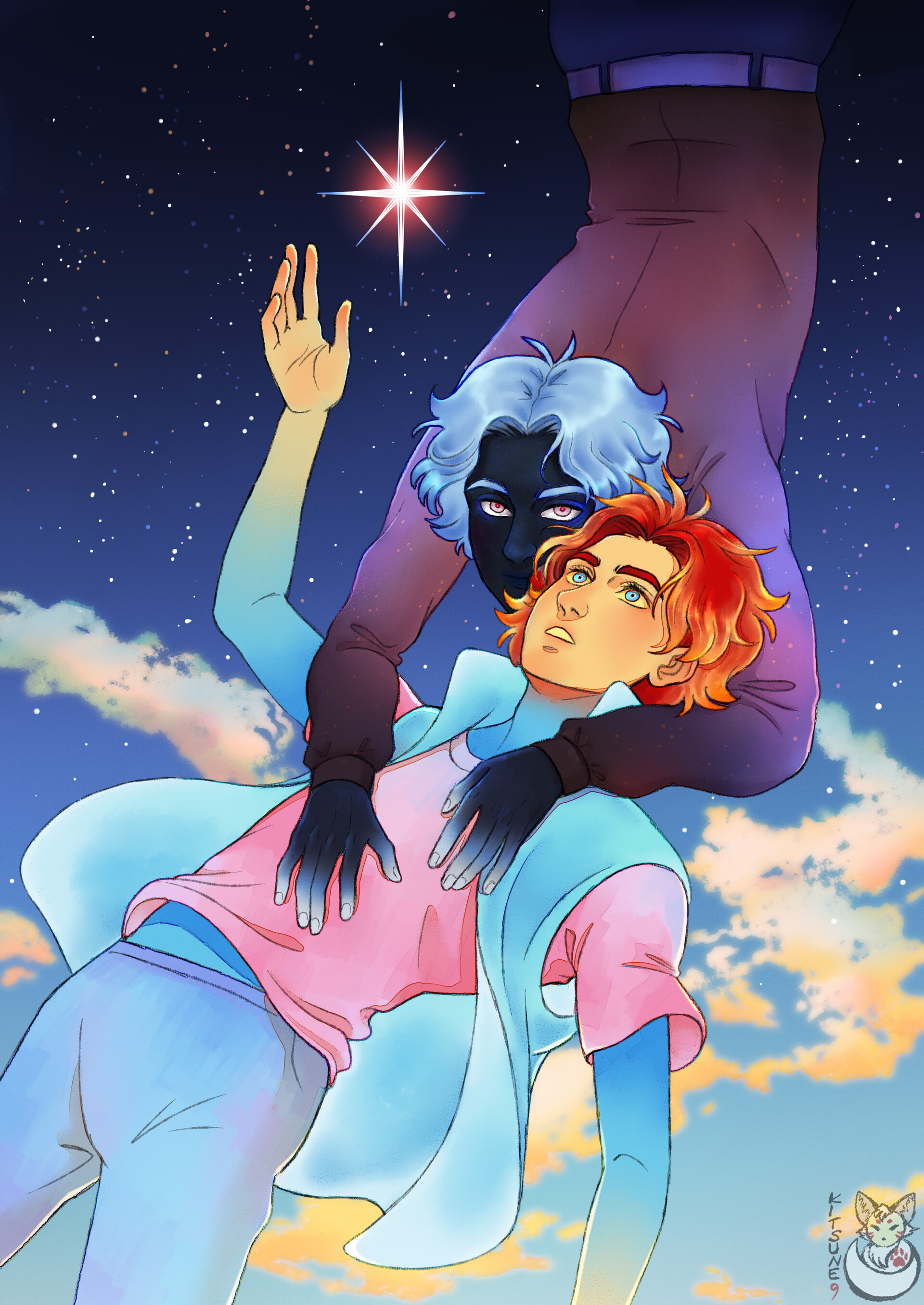 ArtStation - "Mr.BlueSky & Mr.Night"