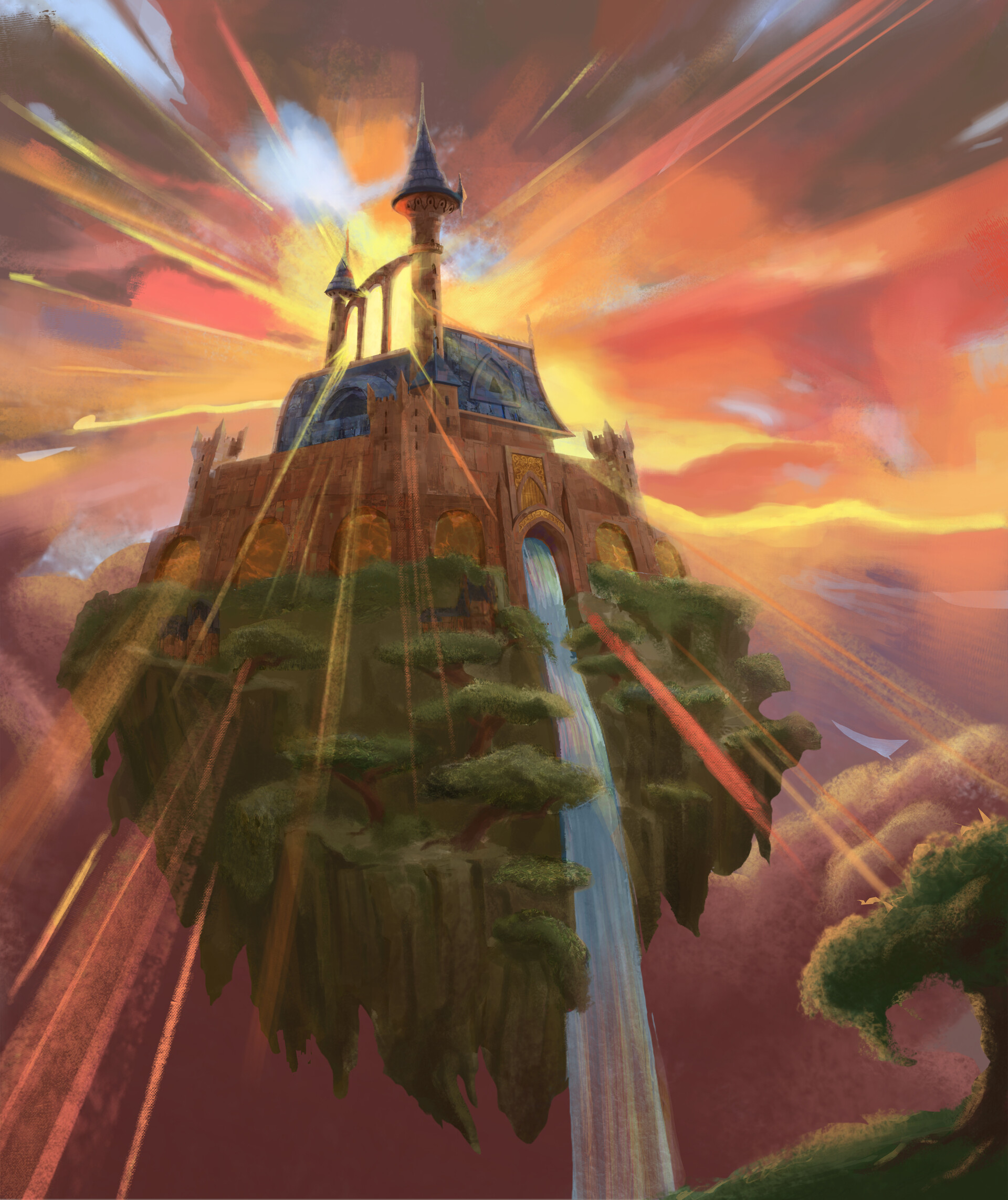 ArtStation - Medieval Floating Castle