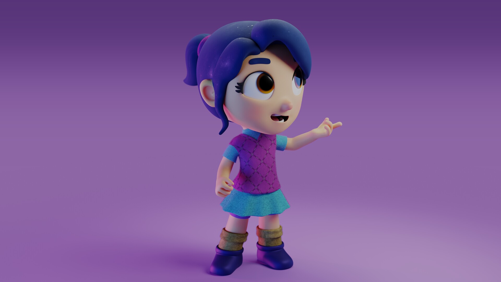 ArtStation - Violet - Cute girl