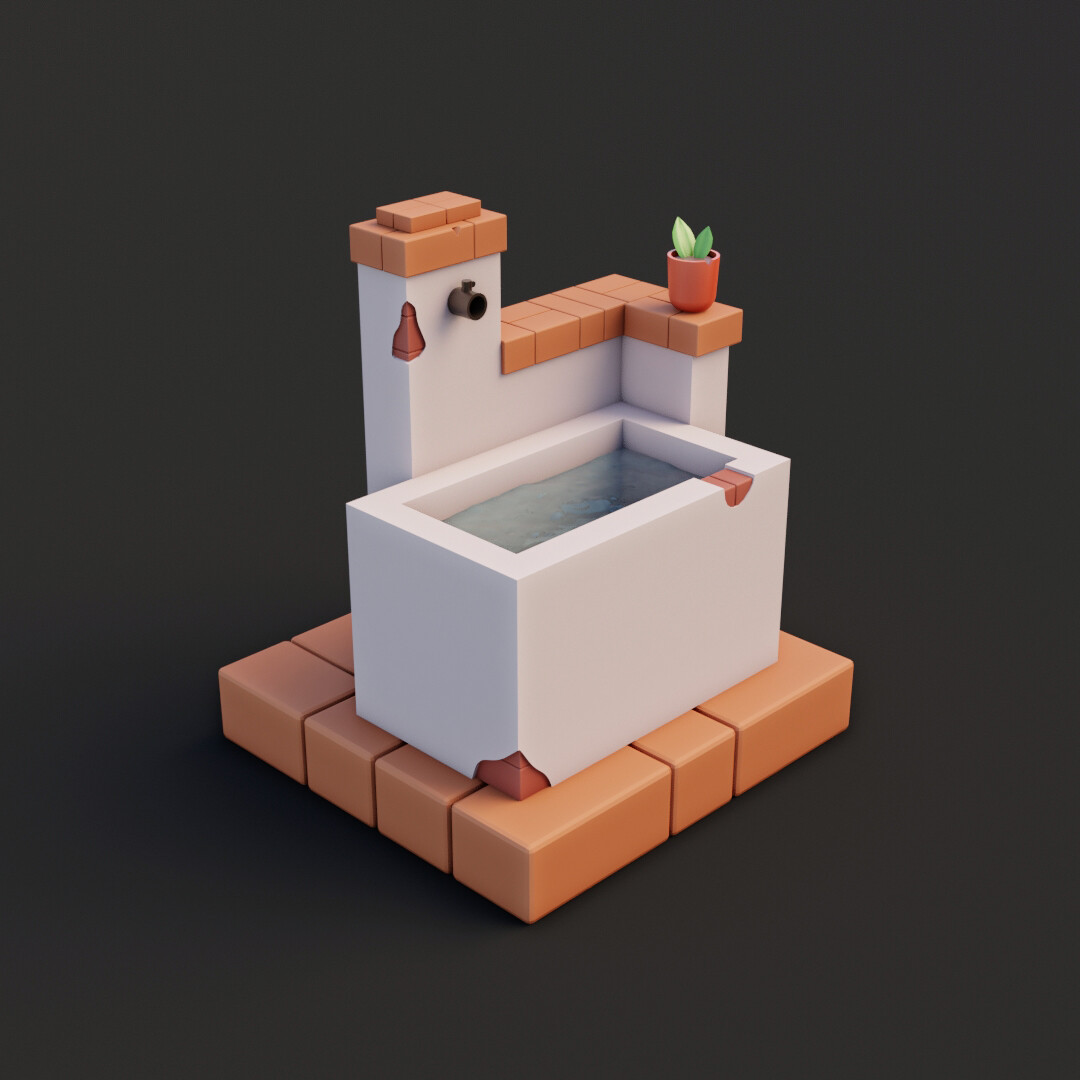 ArtStation - Water Trough