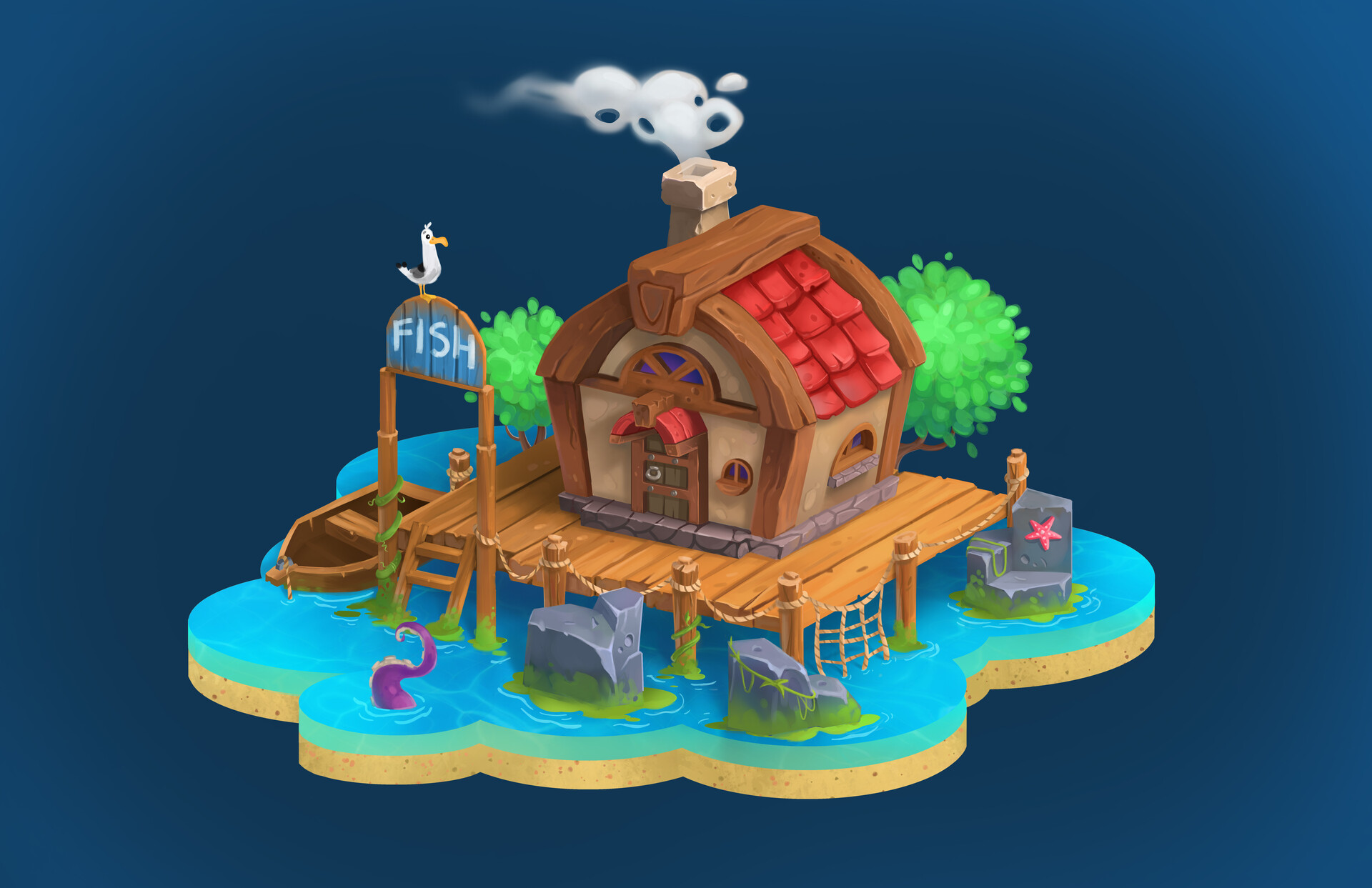 ArtStation - Fish House
