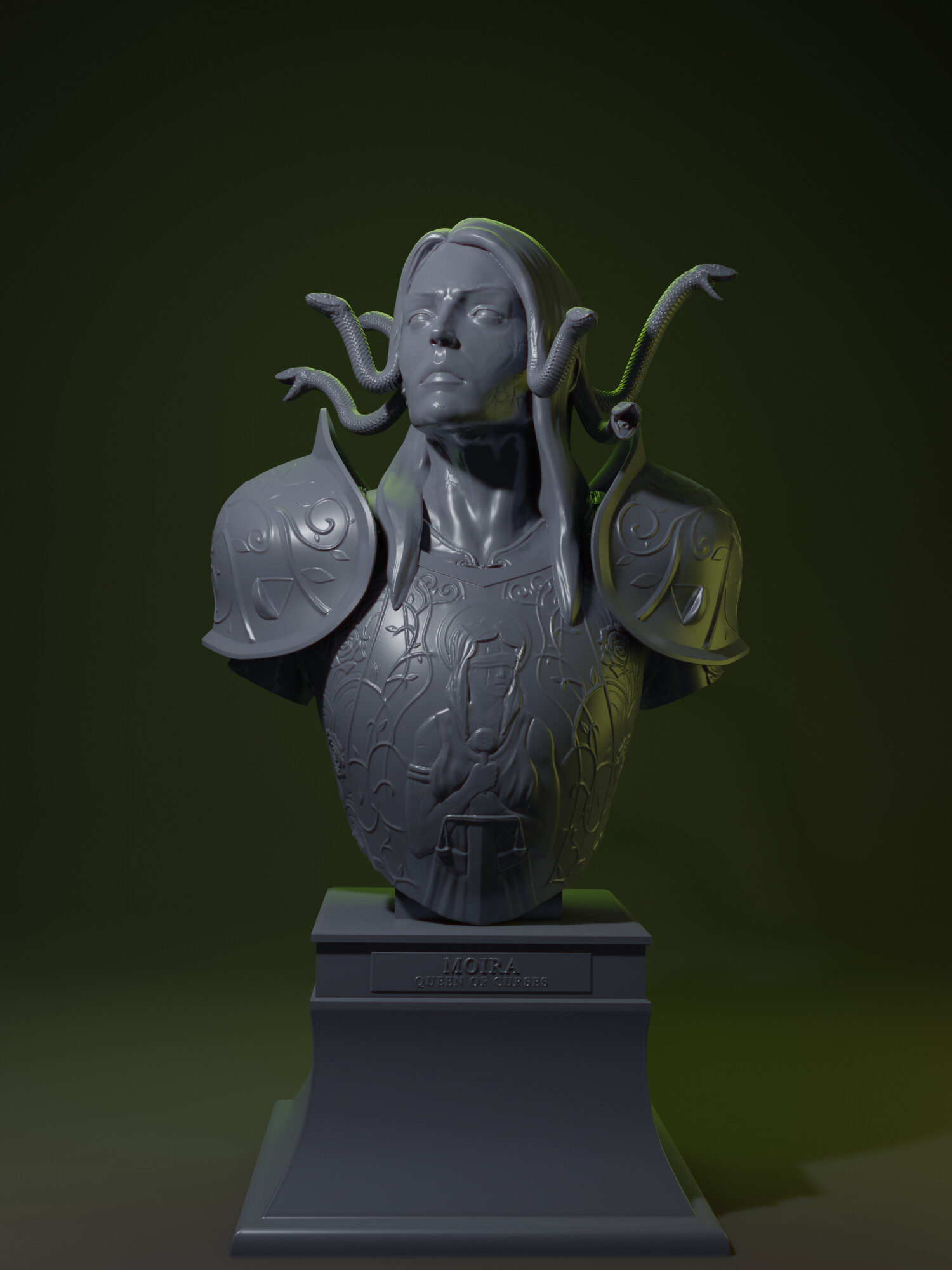 Blake Li - Moira, Queen of Curses, original concept by danihellart