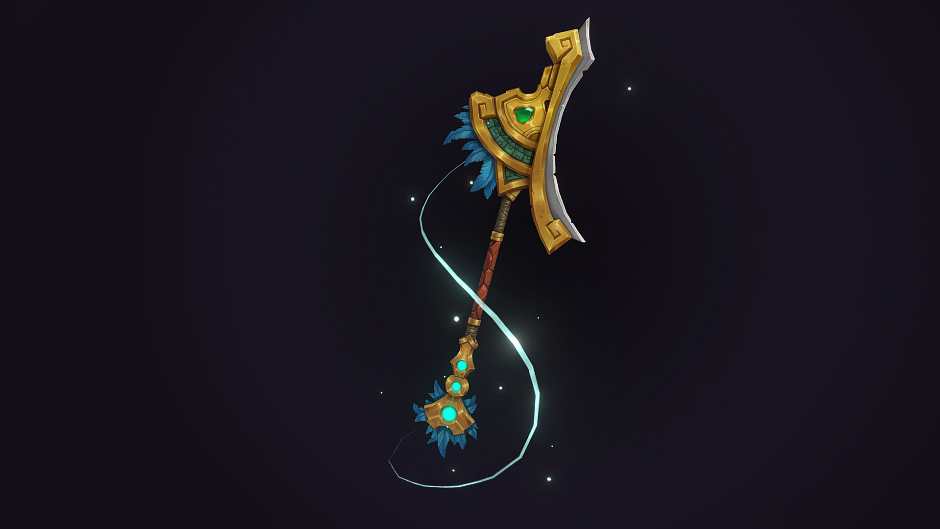 ArtStation - Handpainted Skull Halberd