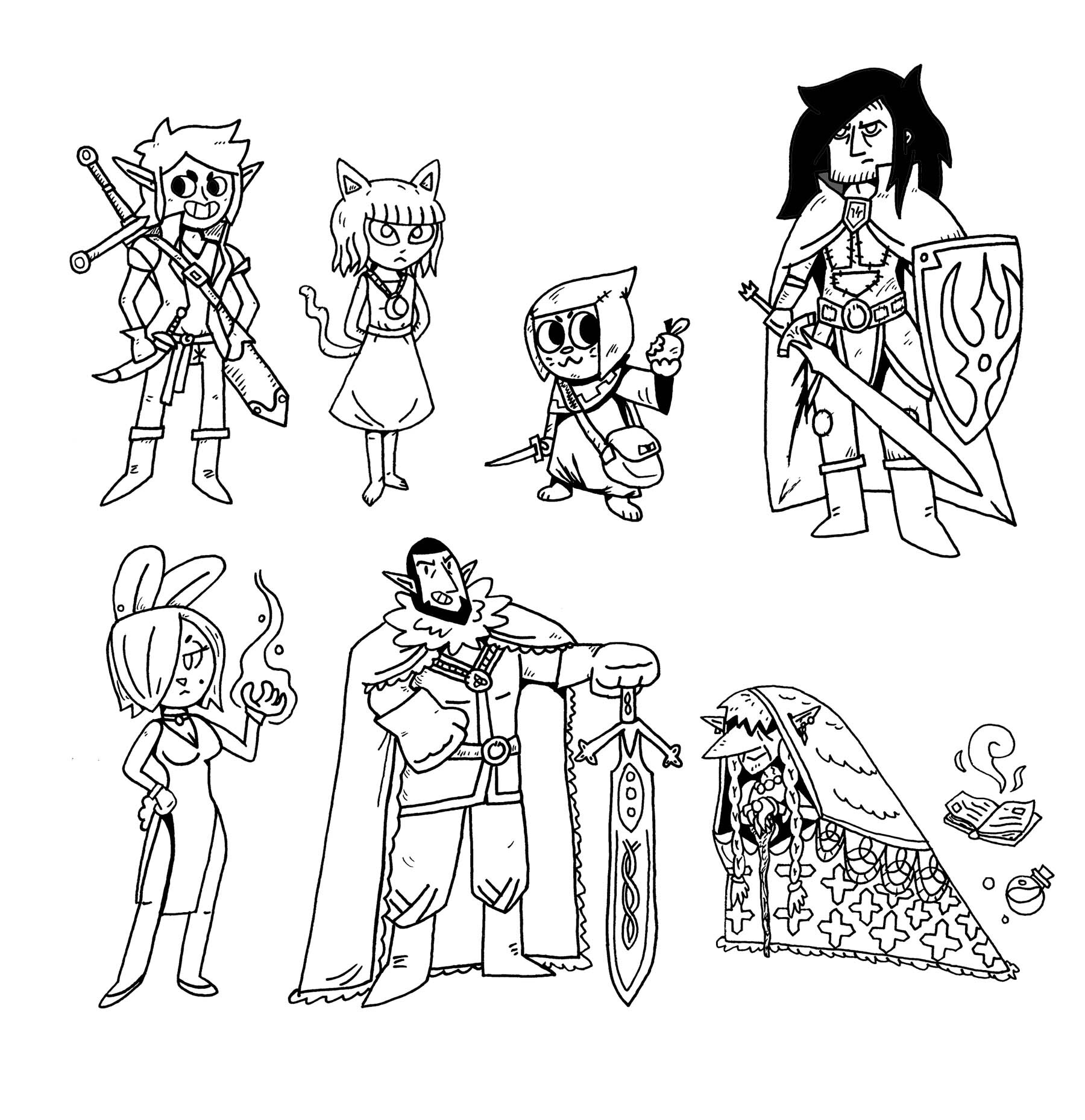 ArtStation - Trinity Age- Character Sheet