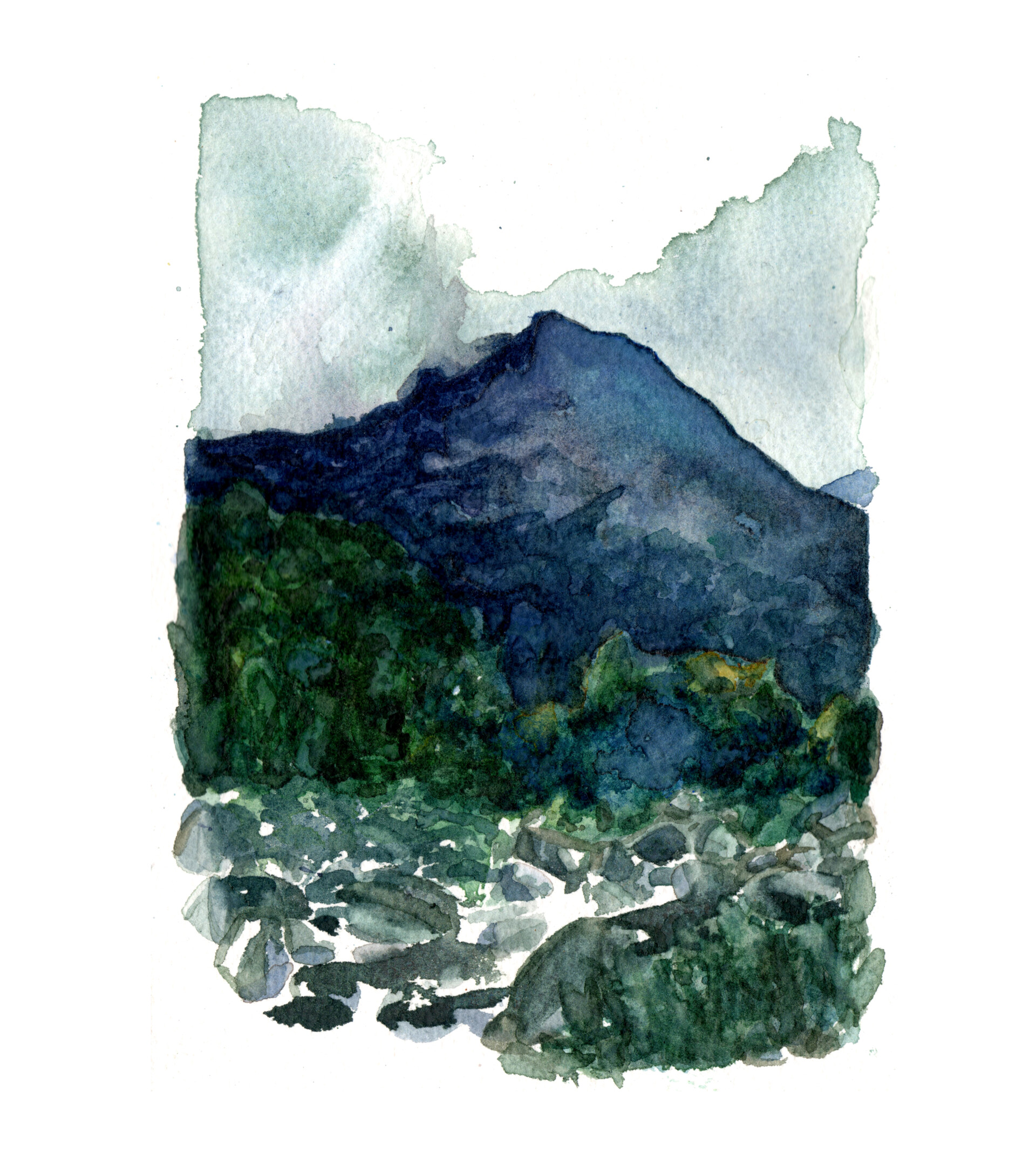 ArtStation - Blue mountain