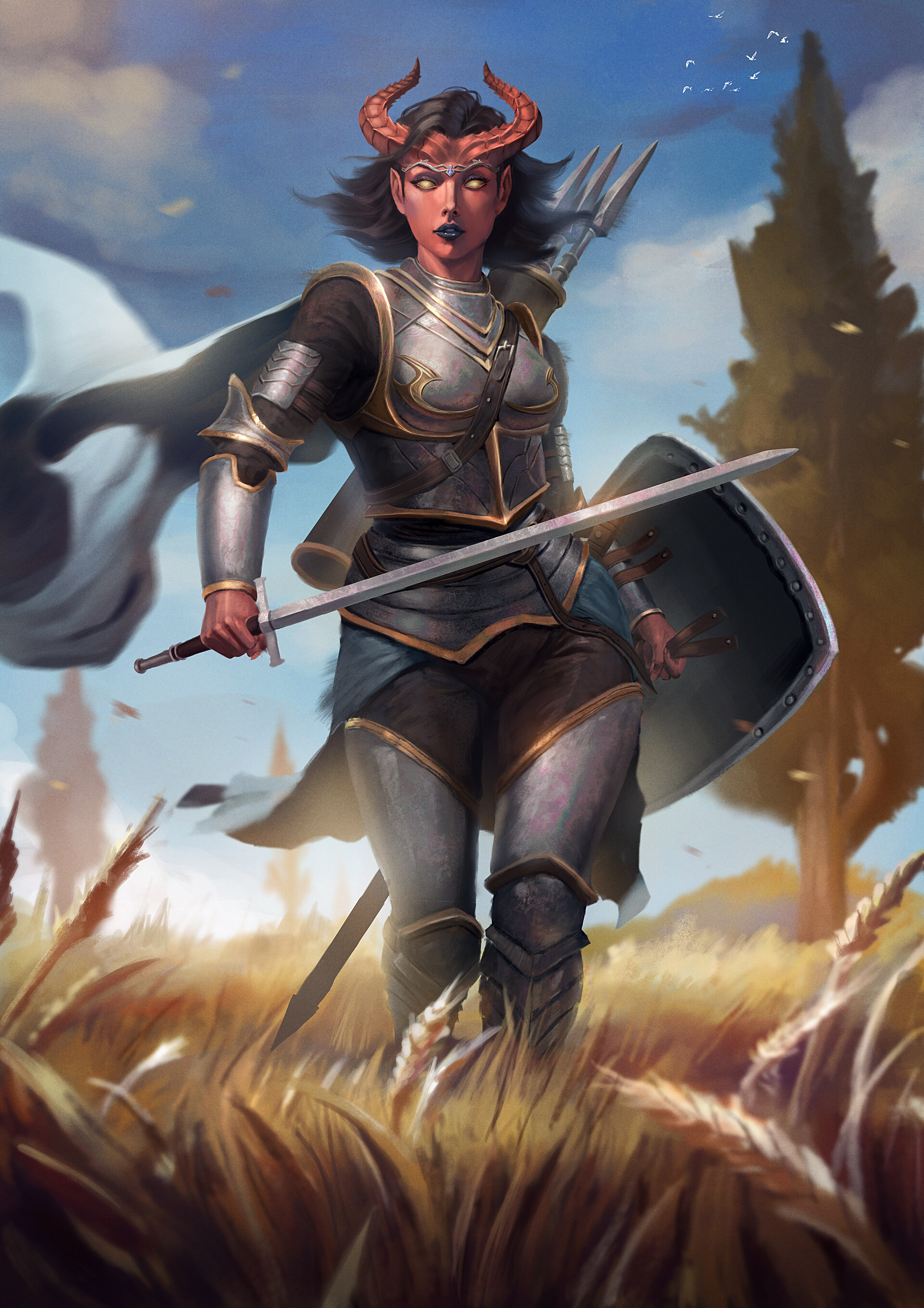 ArtStation - Tiefling Knight